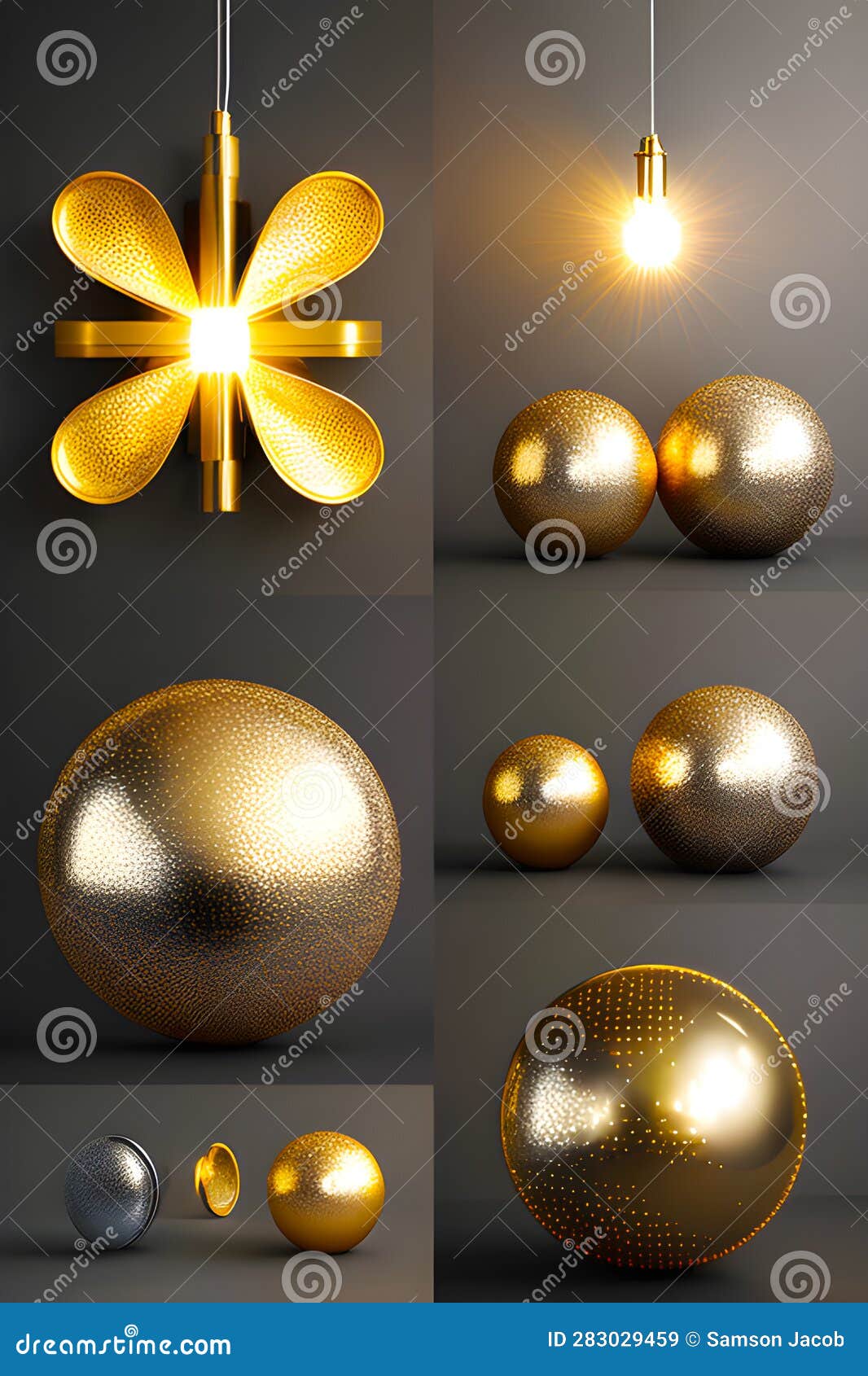 Lighting Effects Reflections Realistic Metallic Appearances Generated ...
