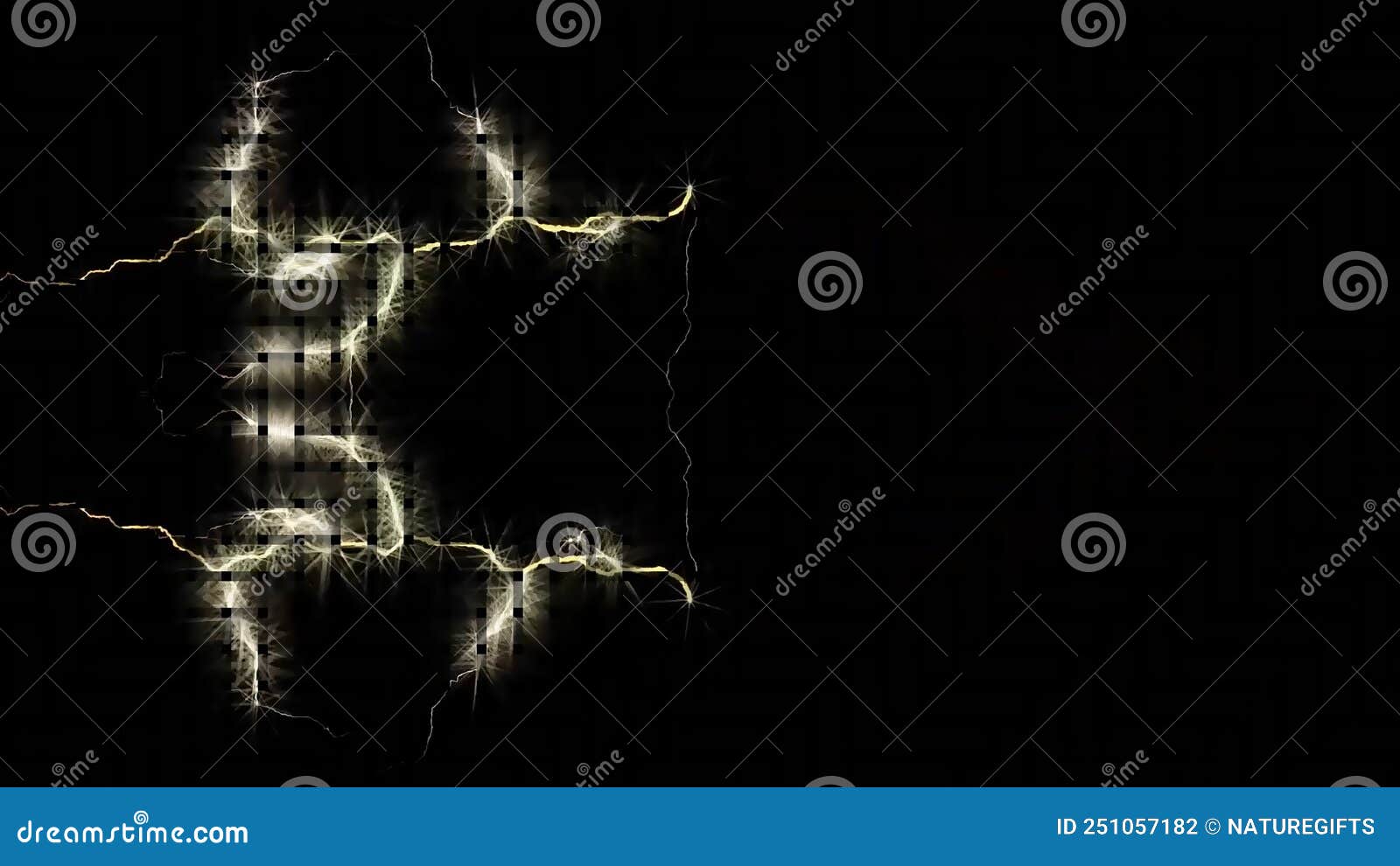 Lighting Electric Background Digital Stock Illustration - Illustration ...