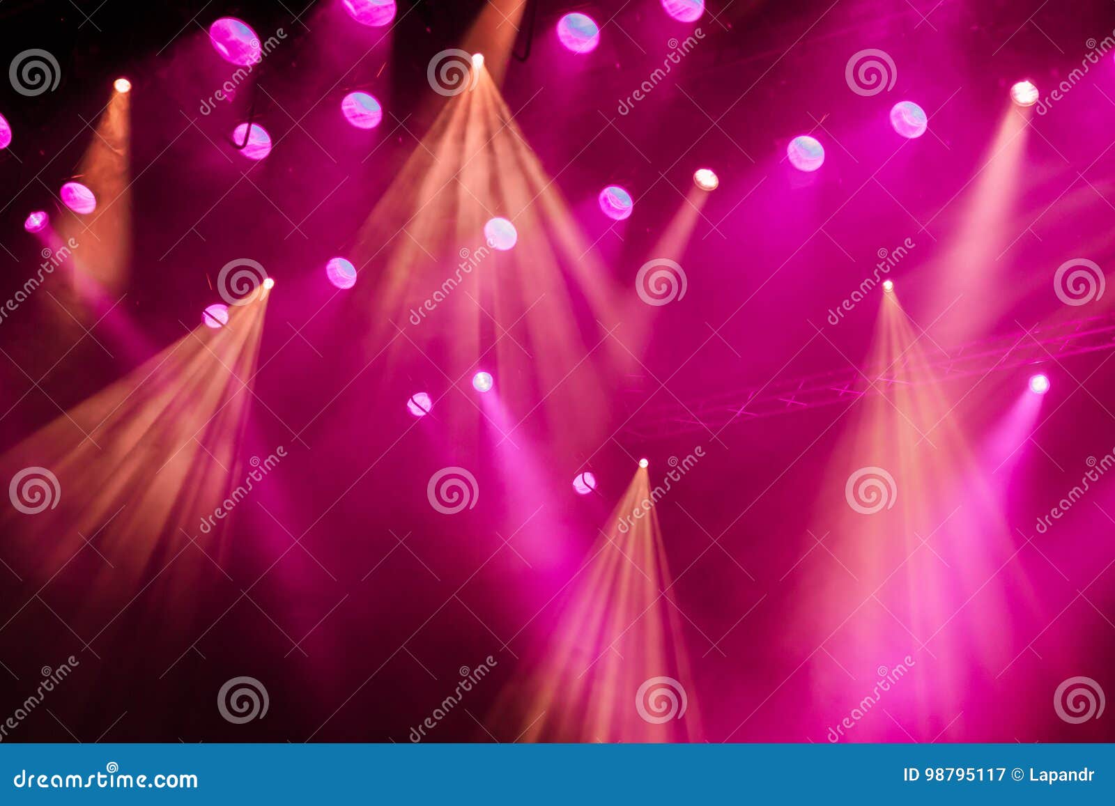 Lighting Equipment On The Stage Of The Theatre During The Performance ...