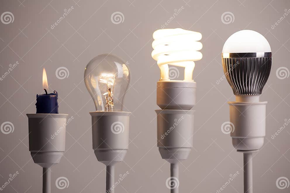 Lighting evolution stock image. Image of creative, obsolete - 84549819