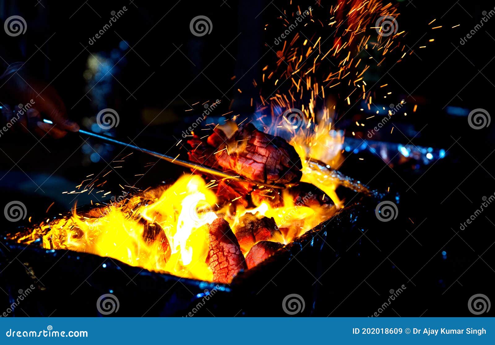 Man Lighting Fire Royalty-Free Stock Image | CartoonDealer.com #23030206