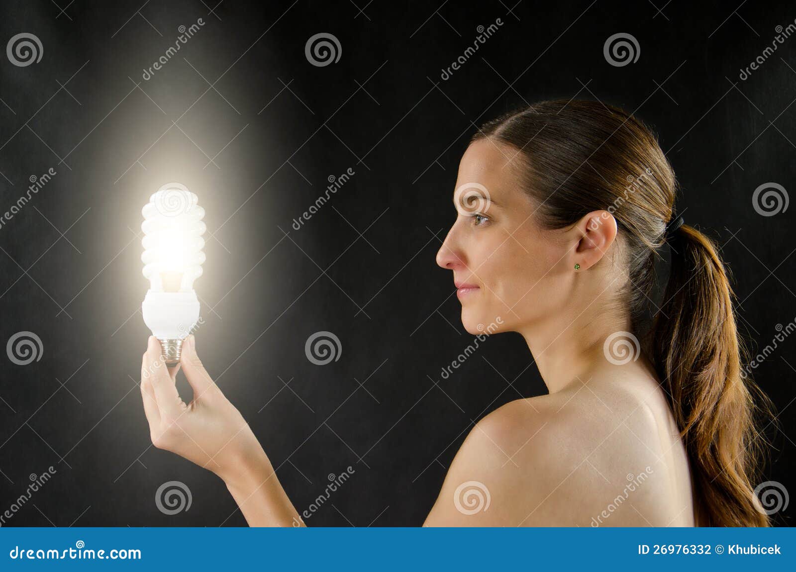 Lighting girl stock photo. Image of cute, isolated, health - 26976332