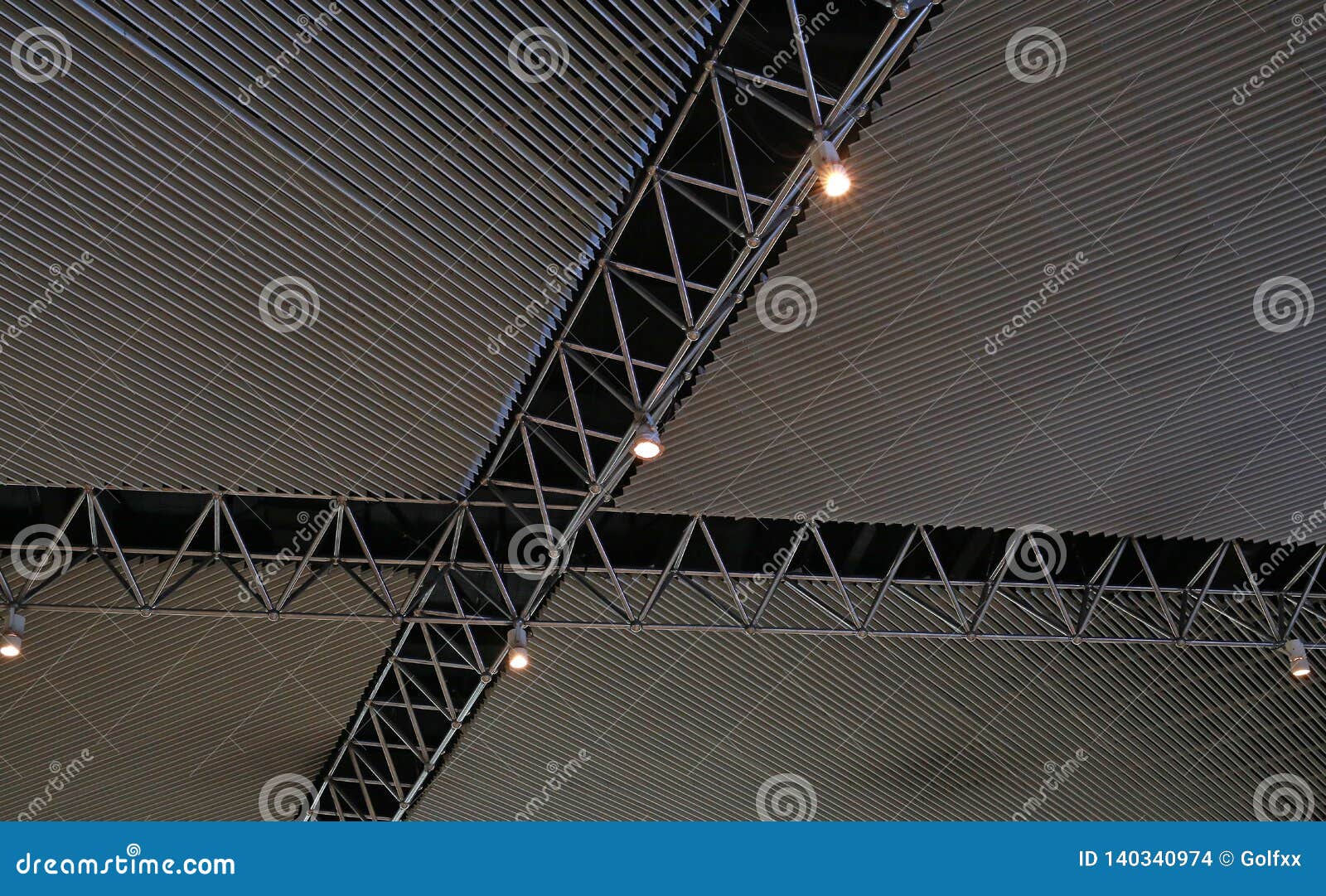 Lighting at a hall ceiling stock photo. Image of interior - 140340974