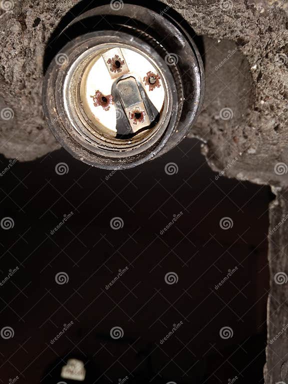 Lighting Hole for Your Lamp Stock Photo - Image of iron, light: 220249694