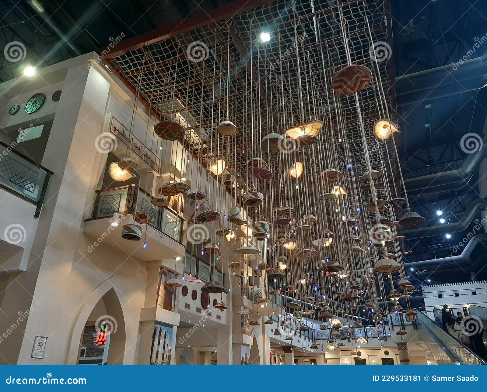 Lighting Interior Hall Decorate Editorial Photo - Image of building ...