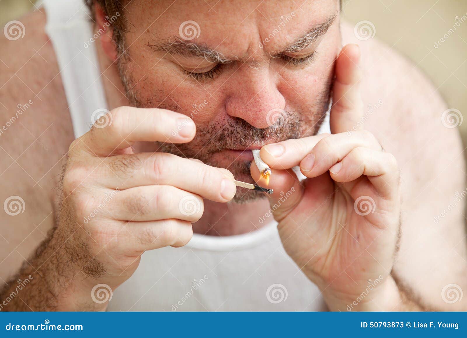 Lighting a Joint - Marijuana Stock Image - Image of joint, narcotics ...
