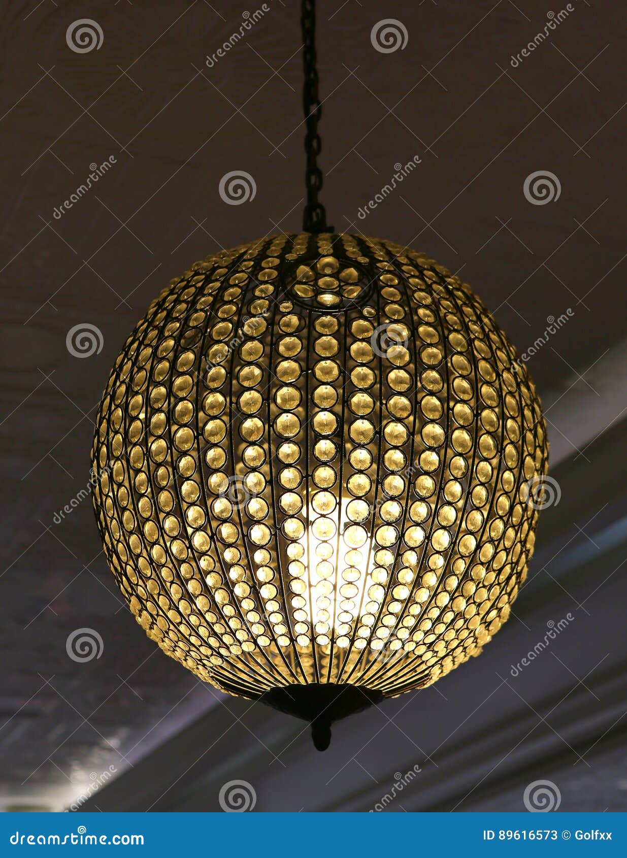 Lighting Lamp Inside Crystal Stock Image - Image of bulb, antique: 89616573