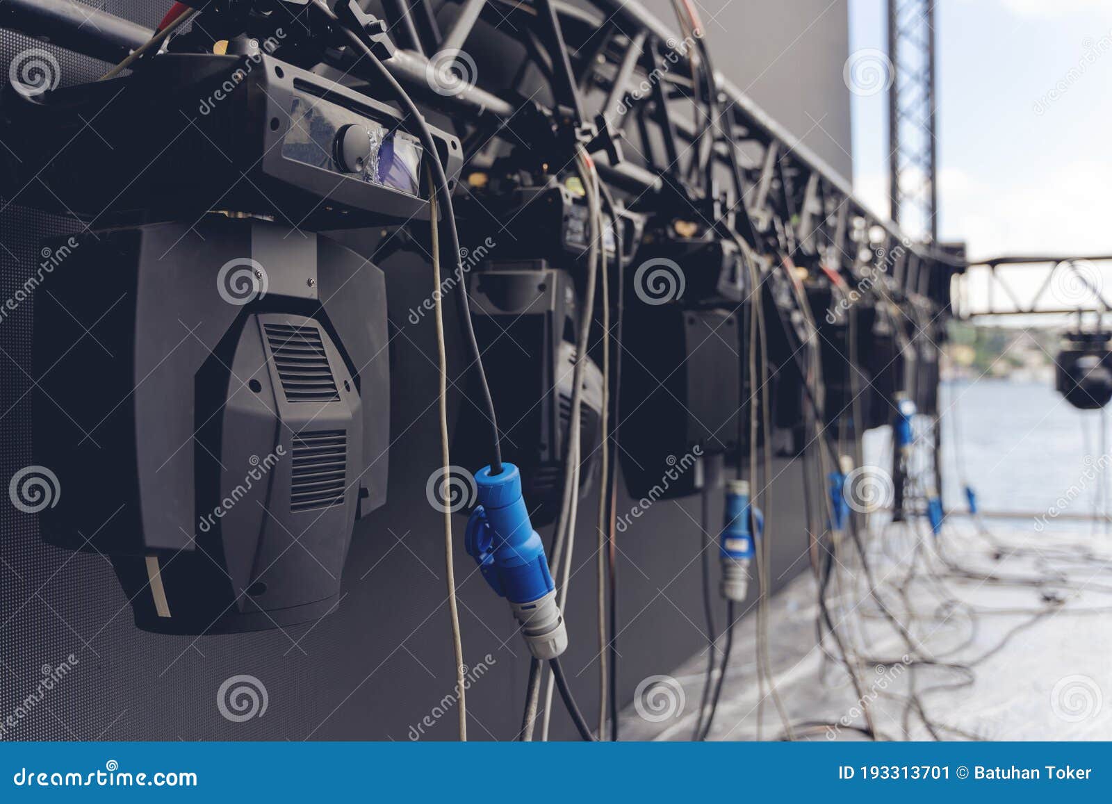 Lighting and Led Panel Technician Installing Professional Lighting ...