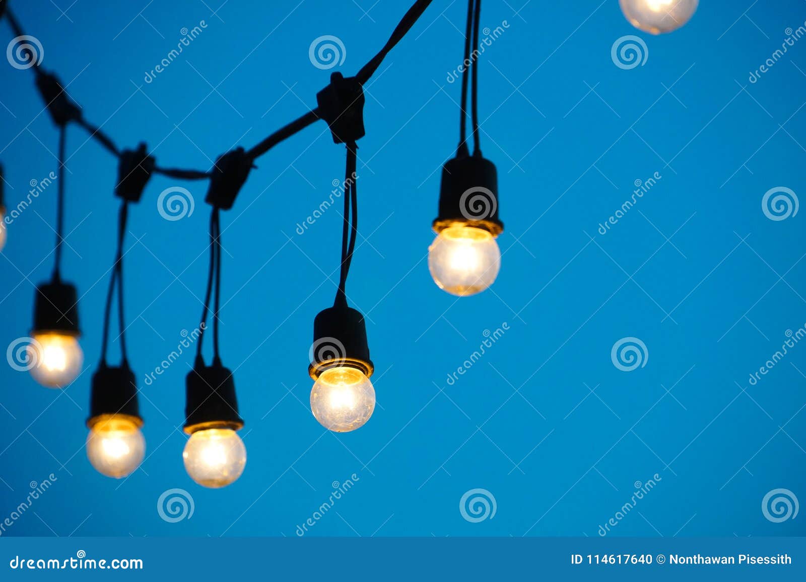 Lighting Light Bulbs Decoration on Color Background Stock Photo - Image ...