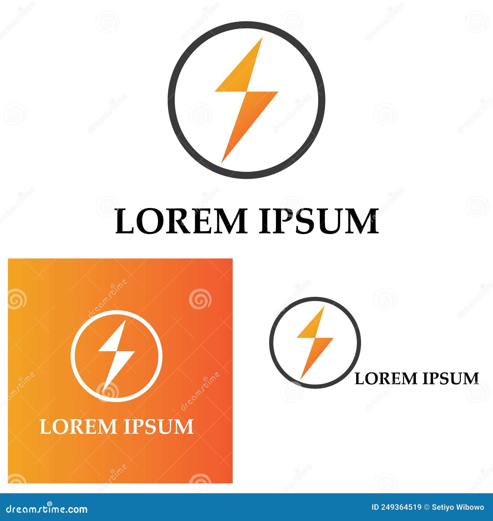 Lighting Logo Template for Many Purpose Stock Vector - Illustration of ...