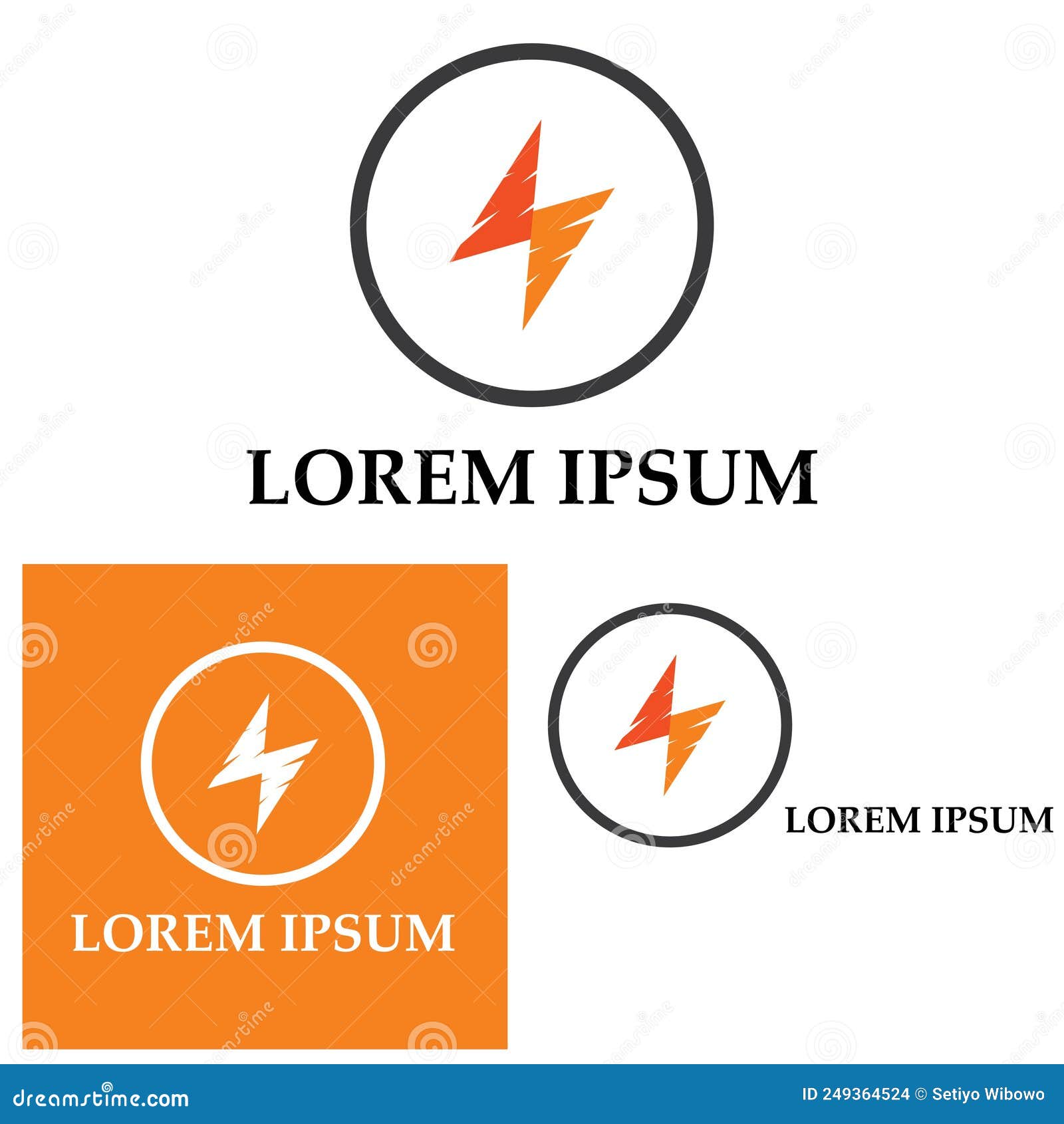 Lighting Logo Template for Many Purpose Stock Vector - Illustration of ...