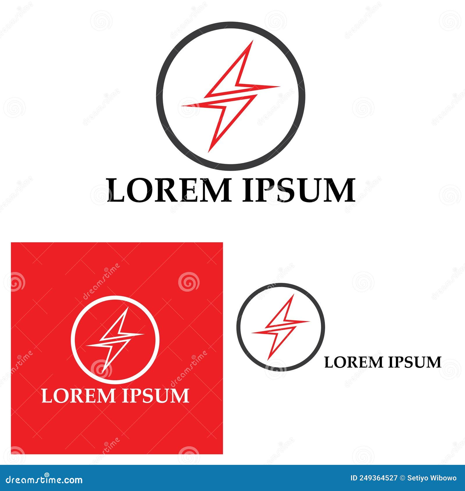 Lighting Logo Template for Many Purpose Stock Vector - Illustration of ...