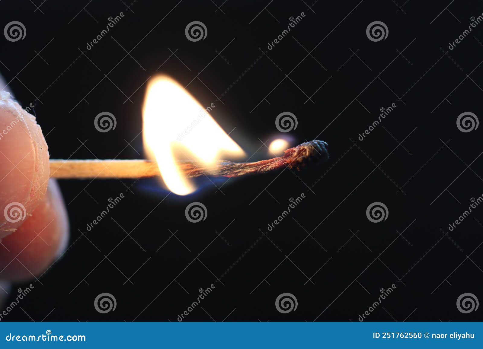 Lighting a Match from the Matchbox Stock Photo - Image of light, colors ...
