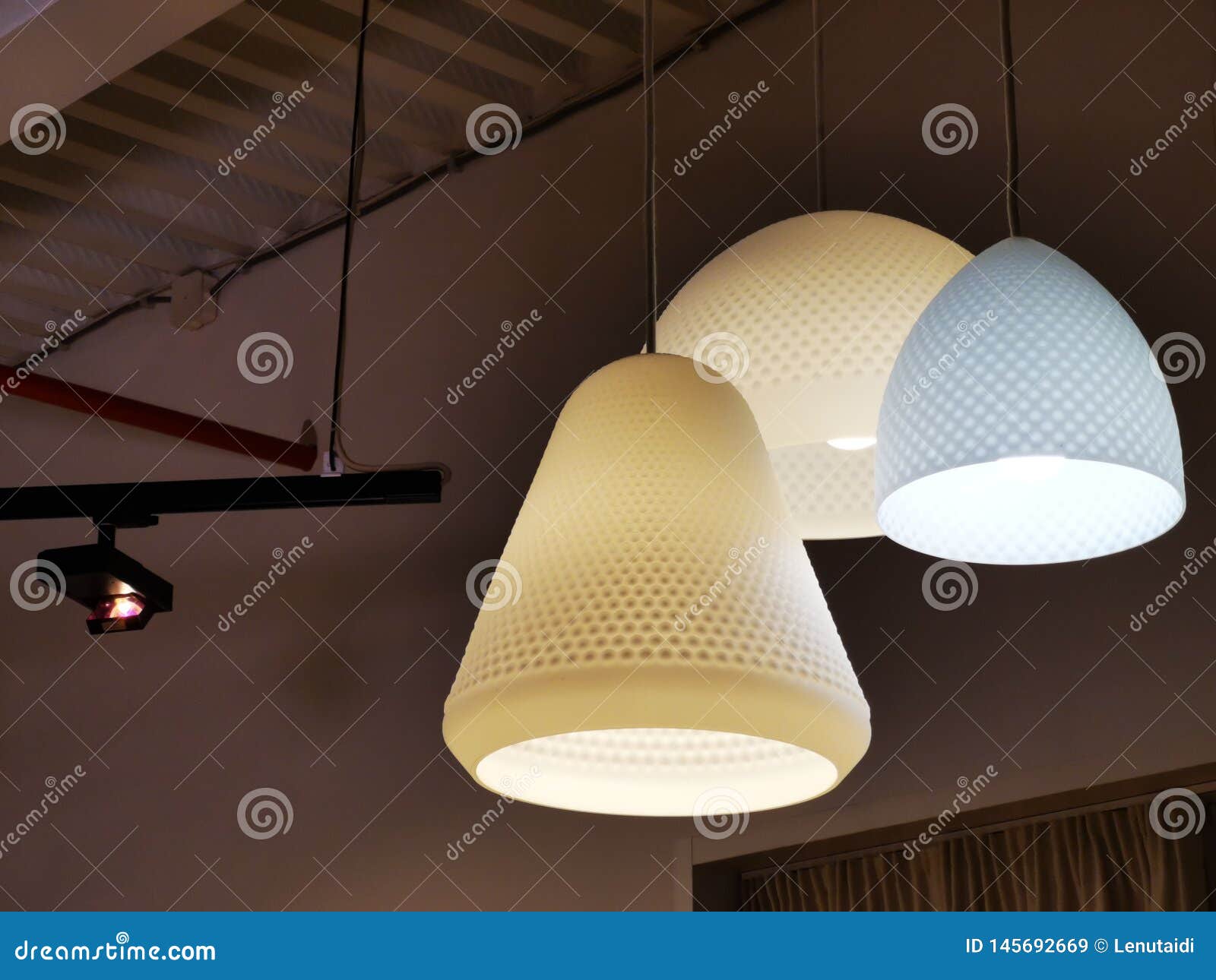 Lighting Objects Different Forms and Design Stock Image - Image of ...