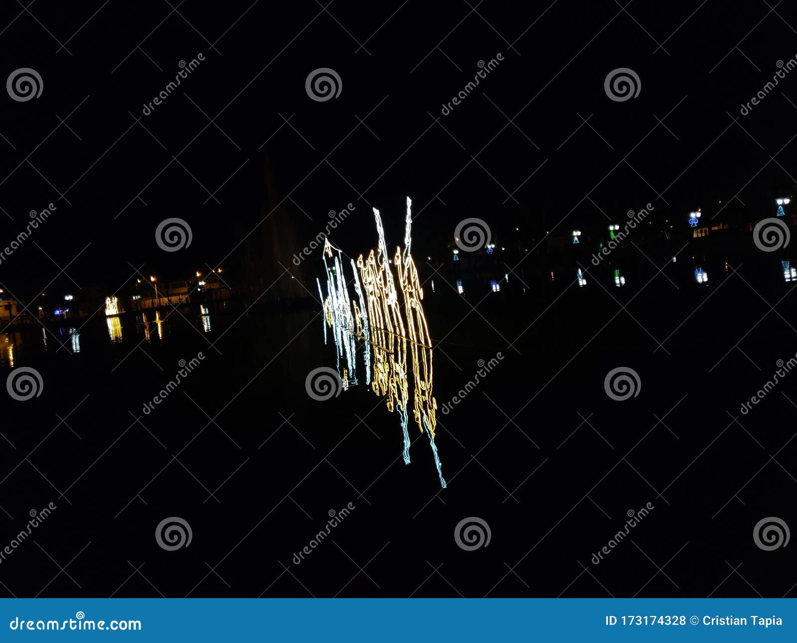 Lighting Over Inhospitable Lagoon Stock Photo - Image of beautiful ...