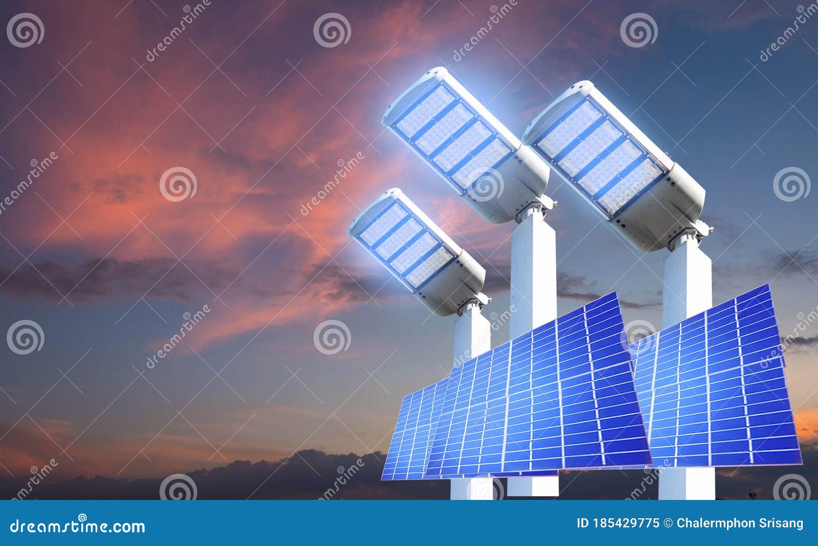 Lighting Pole, Solar Cell System, New Energy Saving Technology ...