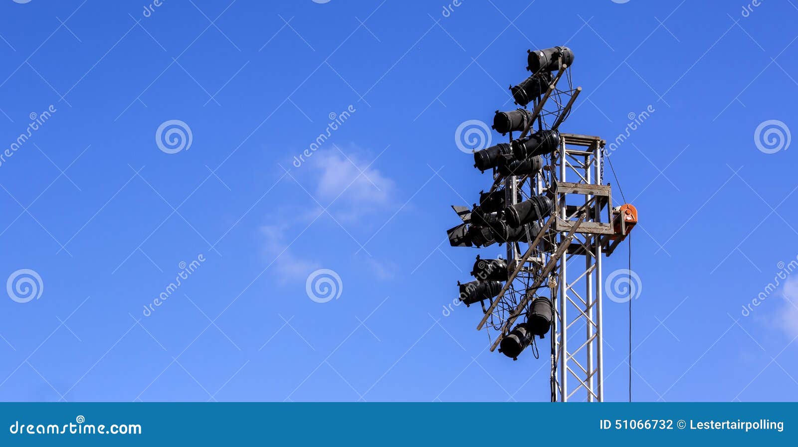 Lighting projectors stock photo. Image of equipment, metal - 51066732