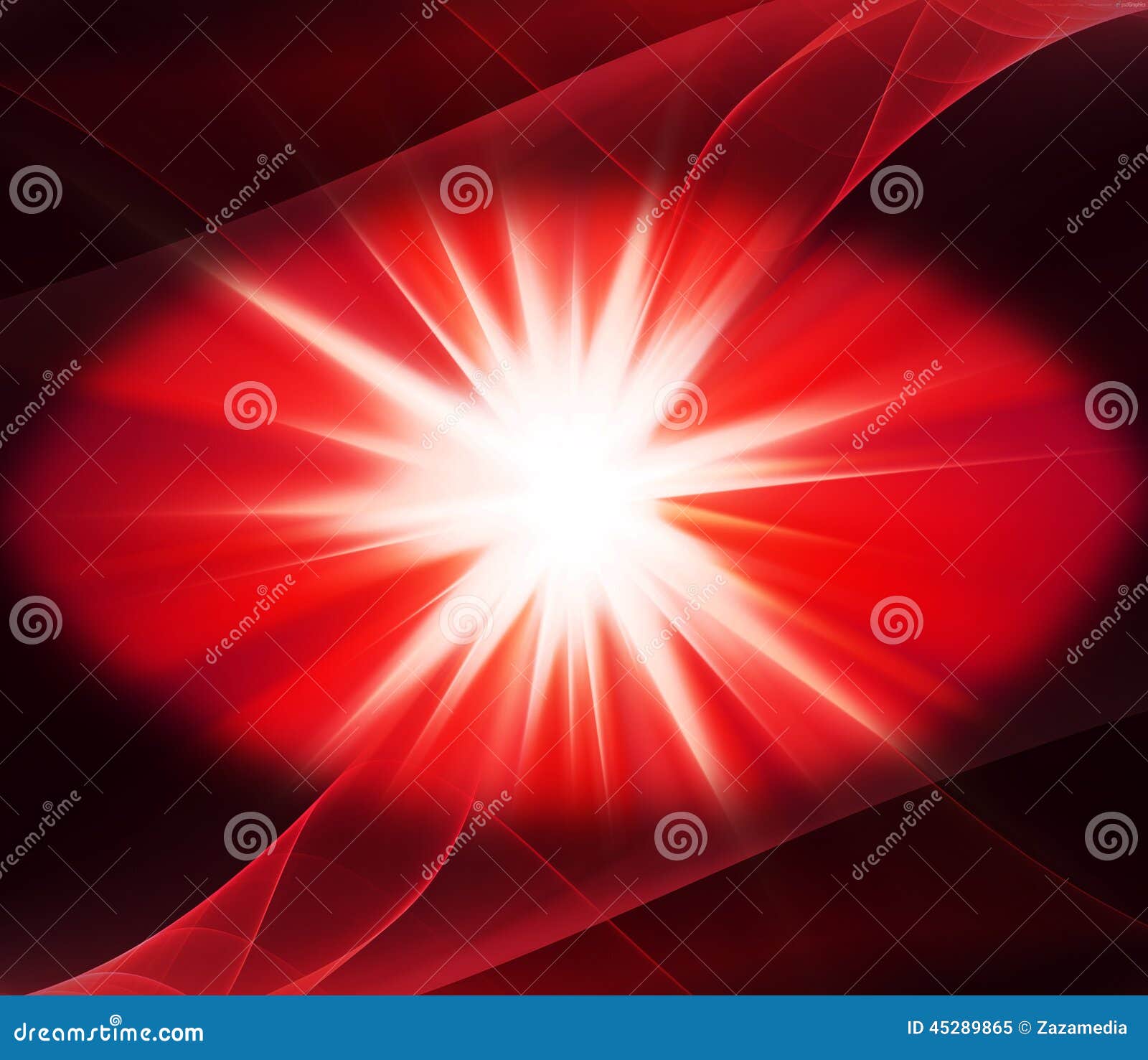 Lighting Red Energy Background Burst Generated Image Stock Illustration ...