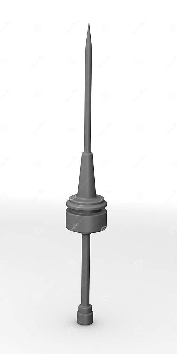 Lighting rod stock illustration. Illustration of render - 11844747