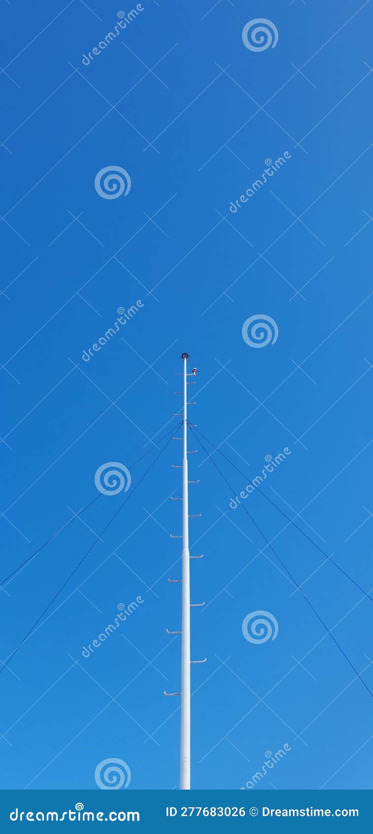 Lighting Rod on the Roof of Building Office Stock Photo - Image of ...