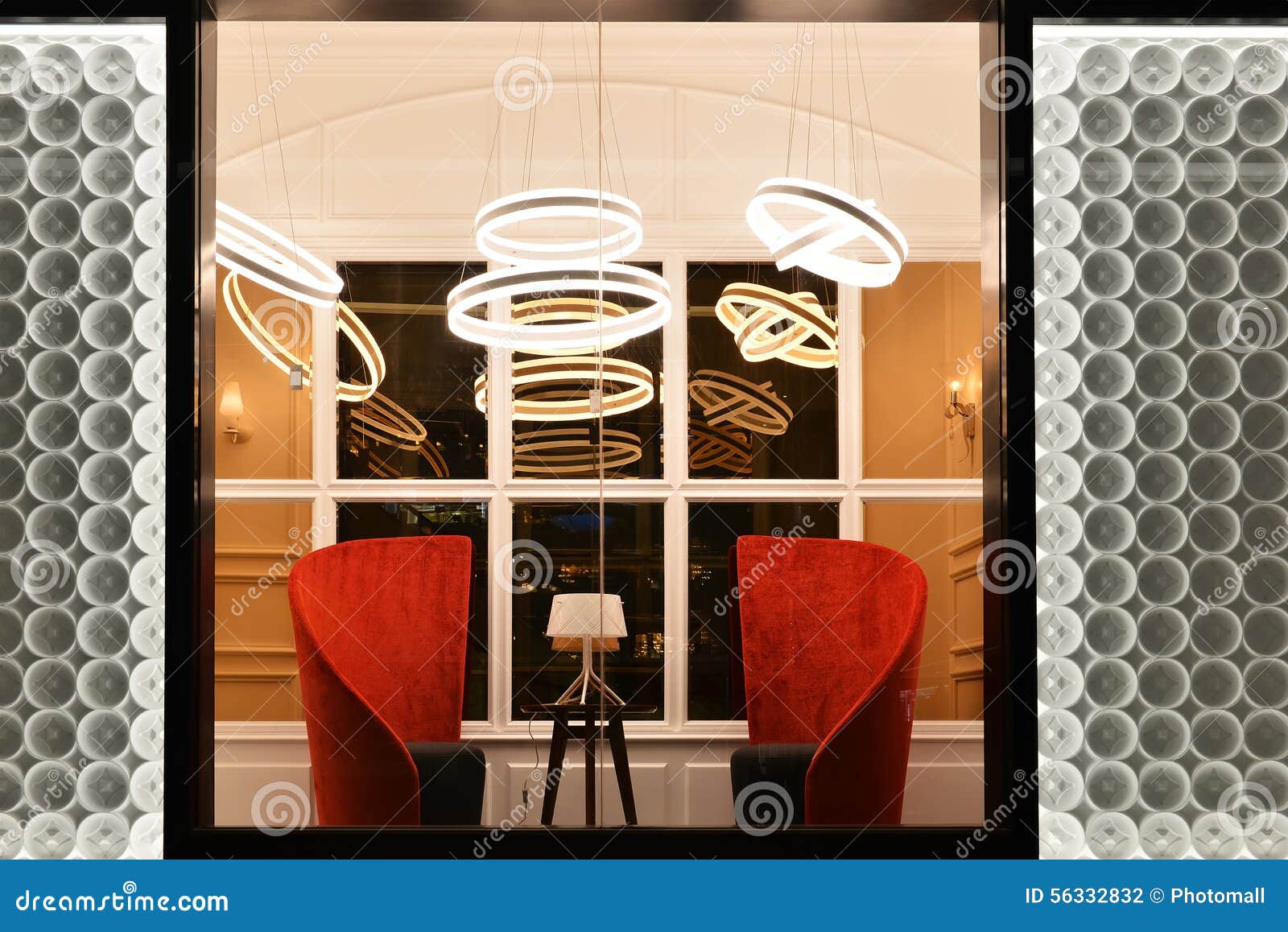 Lighting shop window stock photo. Image of brand, boutique - 56332832
