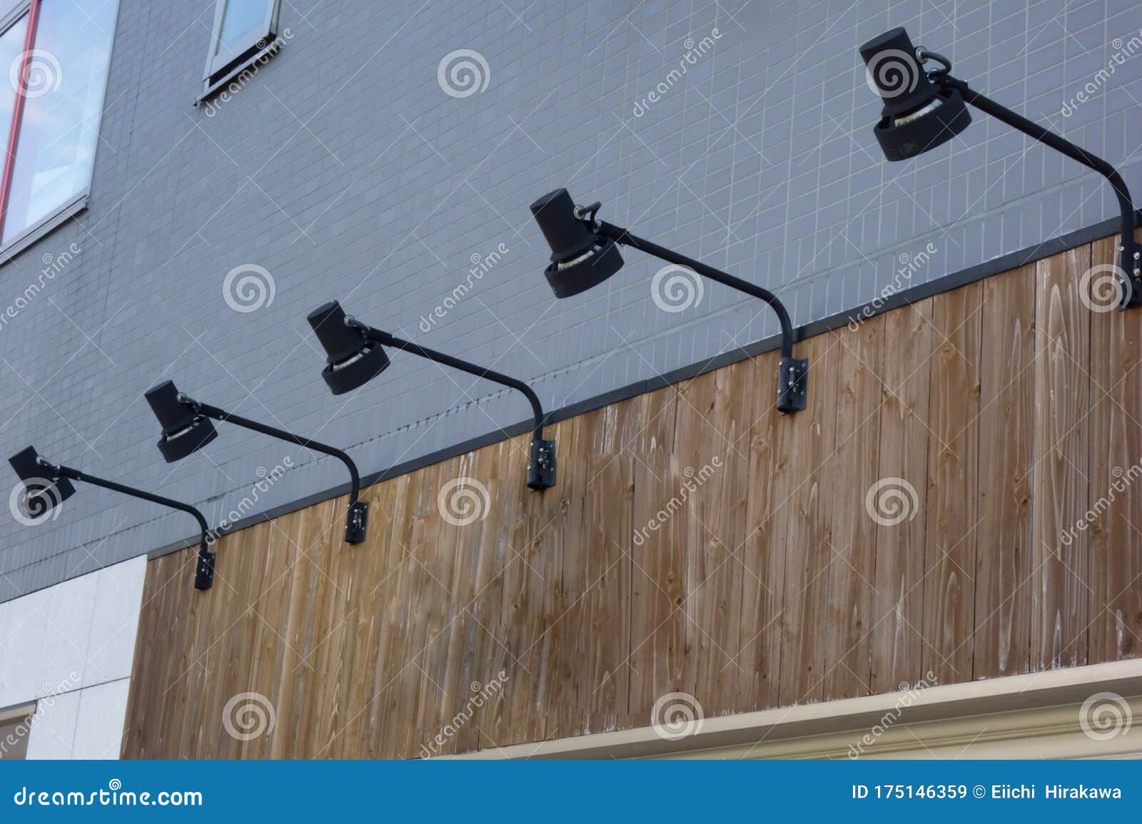 Lighting the signboard stock image. Image of building - 175146359