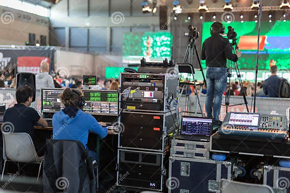 Lighting and Sound Technicians and Television Operators at Work in the ...