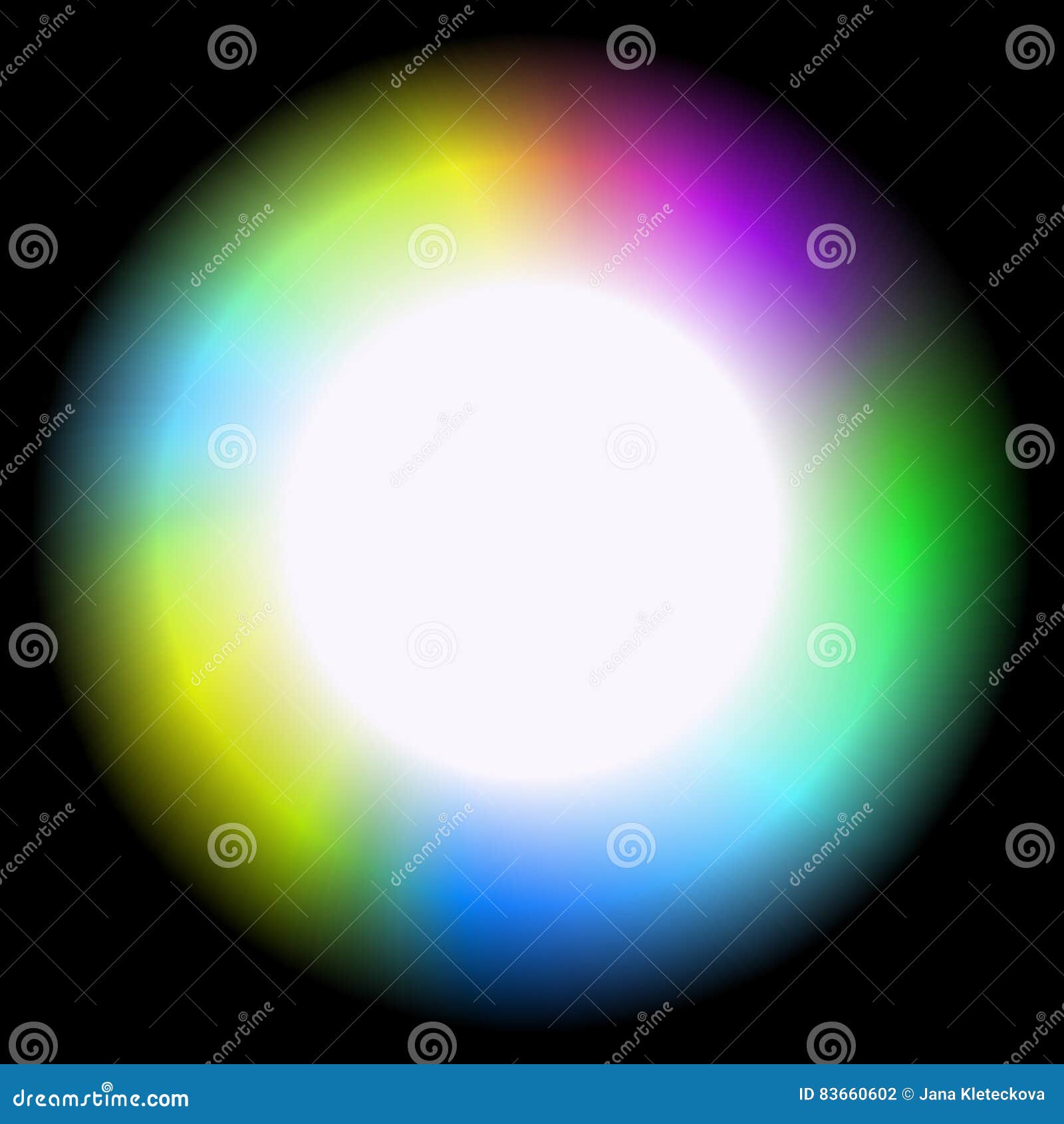 Lighting Sphere Colorful Rainbow Frame Background Picture Stock ...