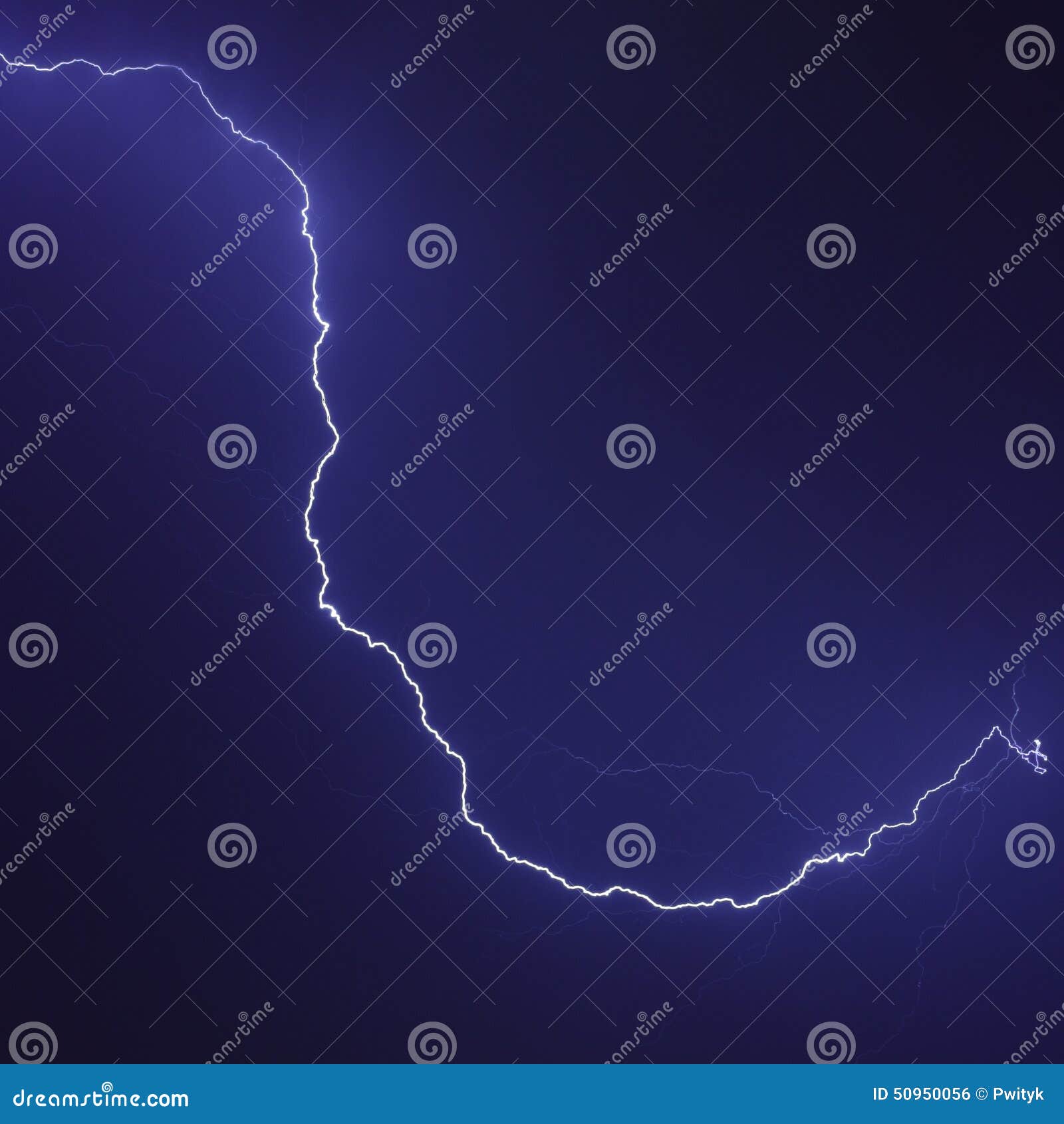 Lighting strike stock photo. Image of powerful, electricity - 50950056