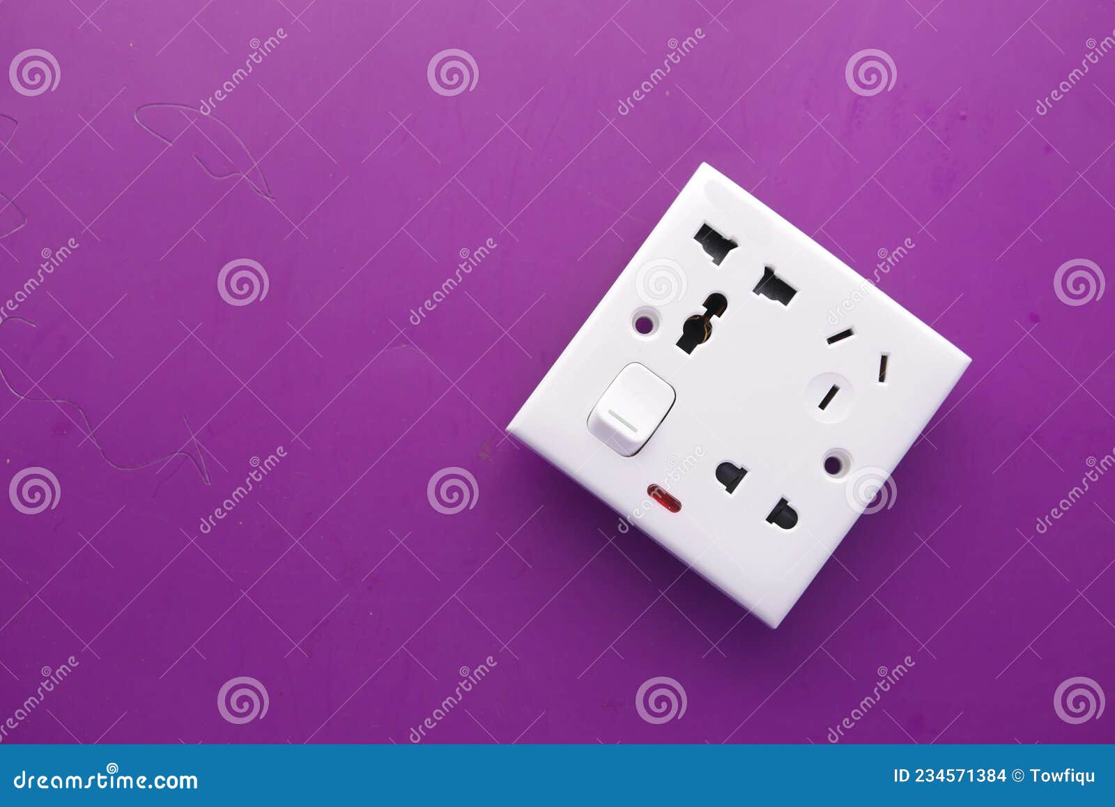 A Lighting Switch on Table Top View Stock Photo - Image of light, copy ...