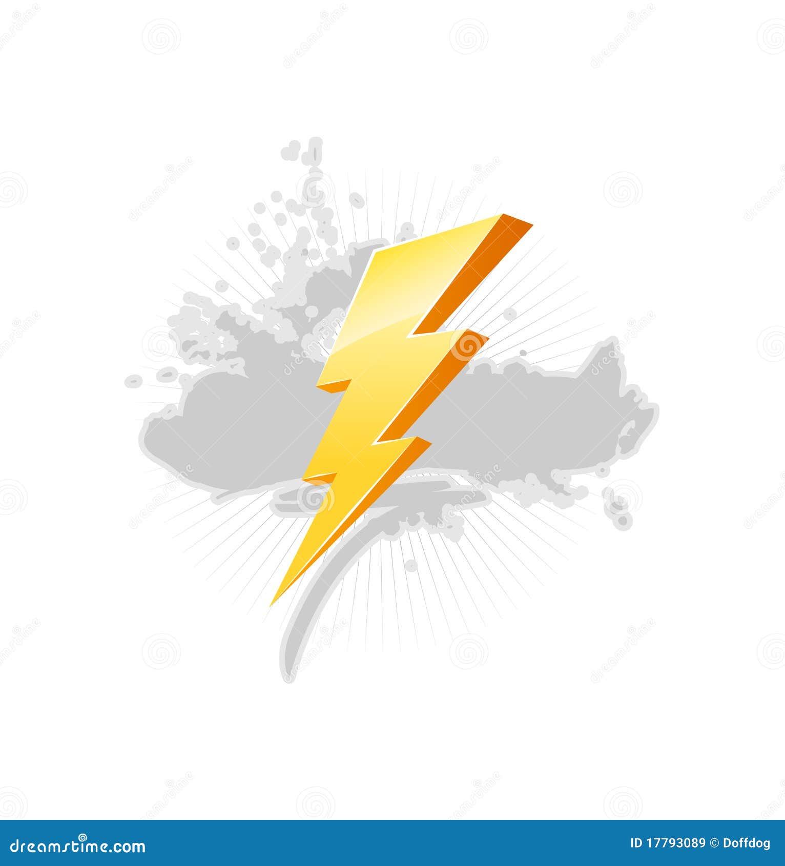 Powerful Lighting Symbol Vector Illustration | CartoonDealer.com #14624230