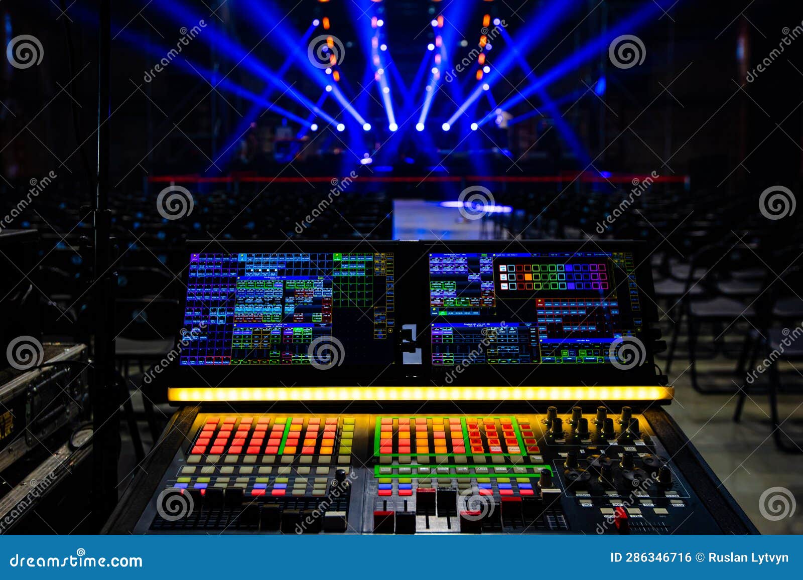 Lighting Technician Equipment Stock Photo - Image of lighting ...