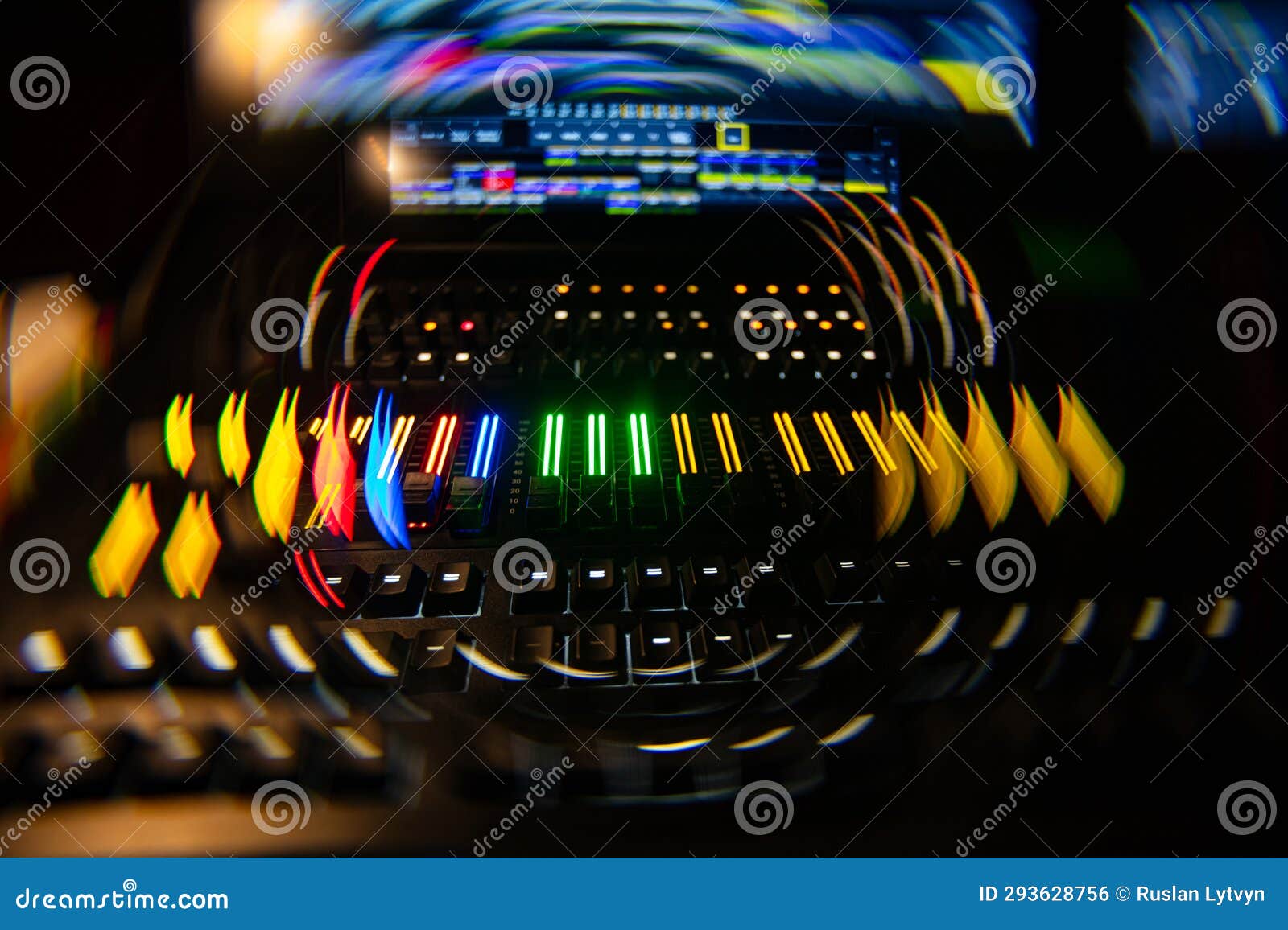Lighting Technician Equipment with Stock Photo - Image of floodlights ...