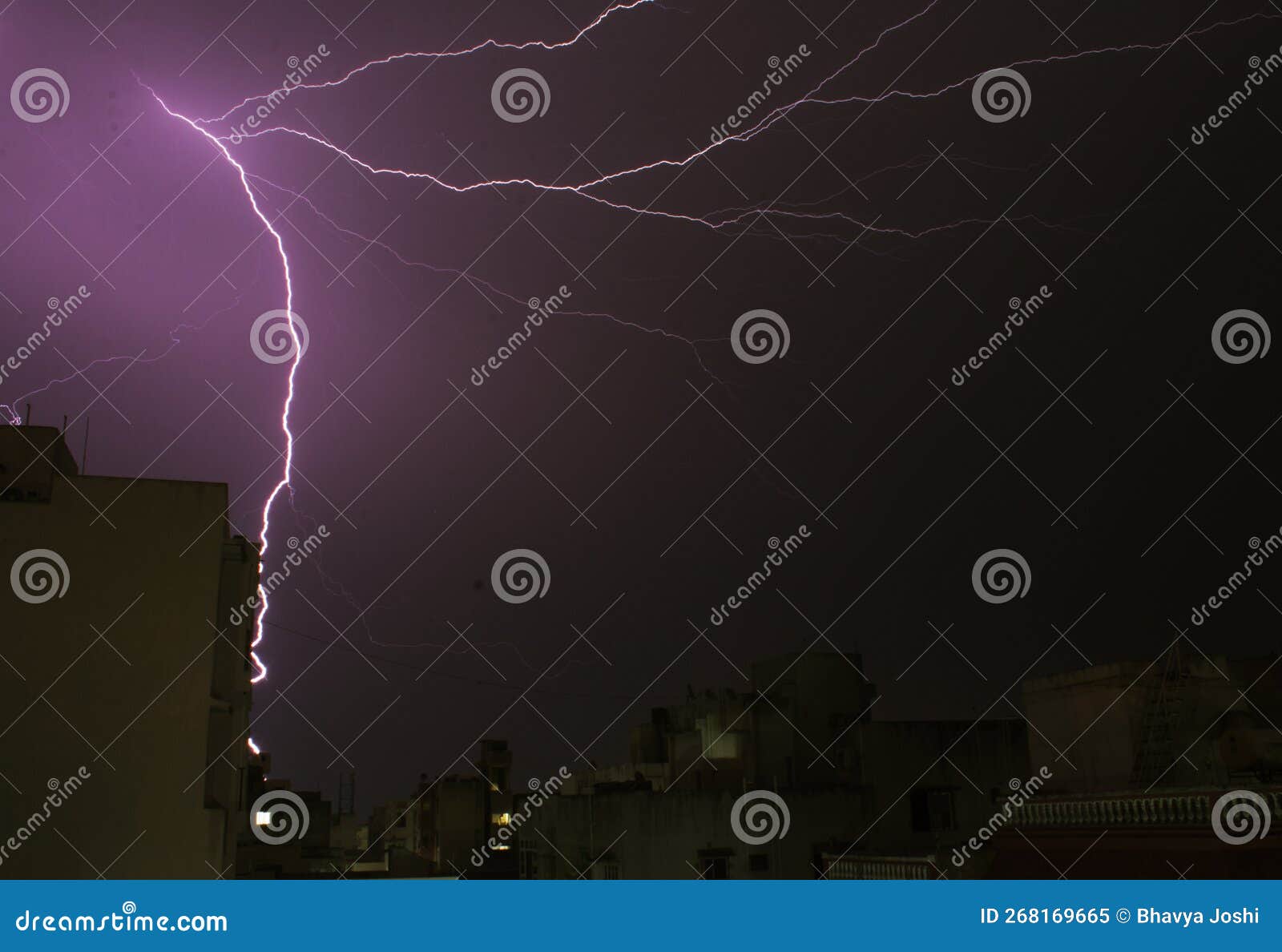 Lighting in Monsoon stock image. Image of bright, line - 268169665