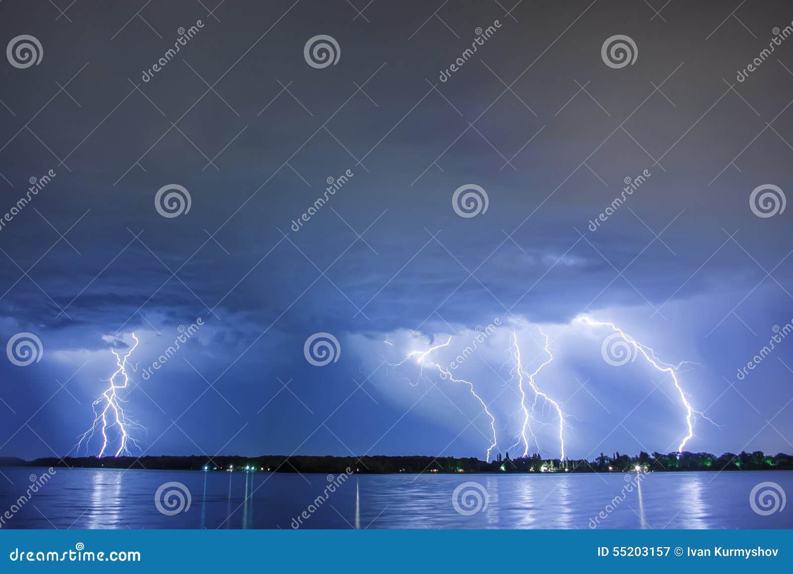 Lighting thunder bolt stock image. Image of night, clouds - 55203157