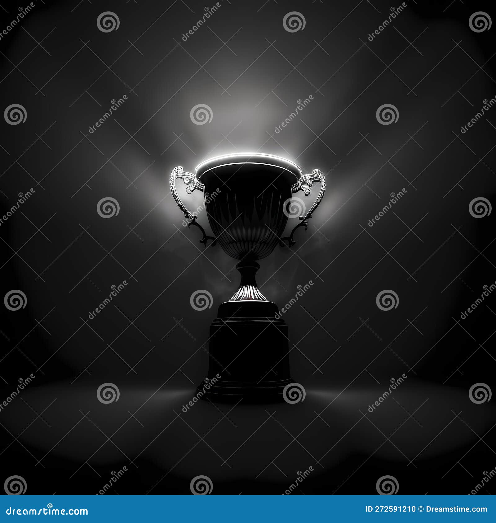 Lighting Trophy. Generative AI Stock Illustration - Illustration of ...