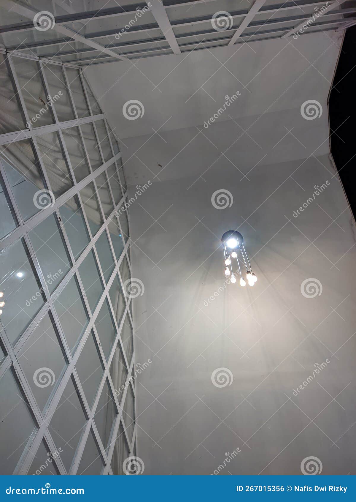 Lighting White in the Building Wall Stock Photo - Image of room ...