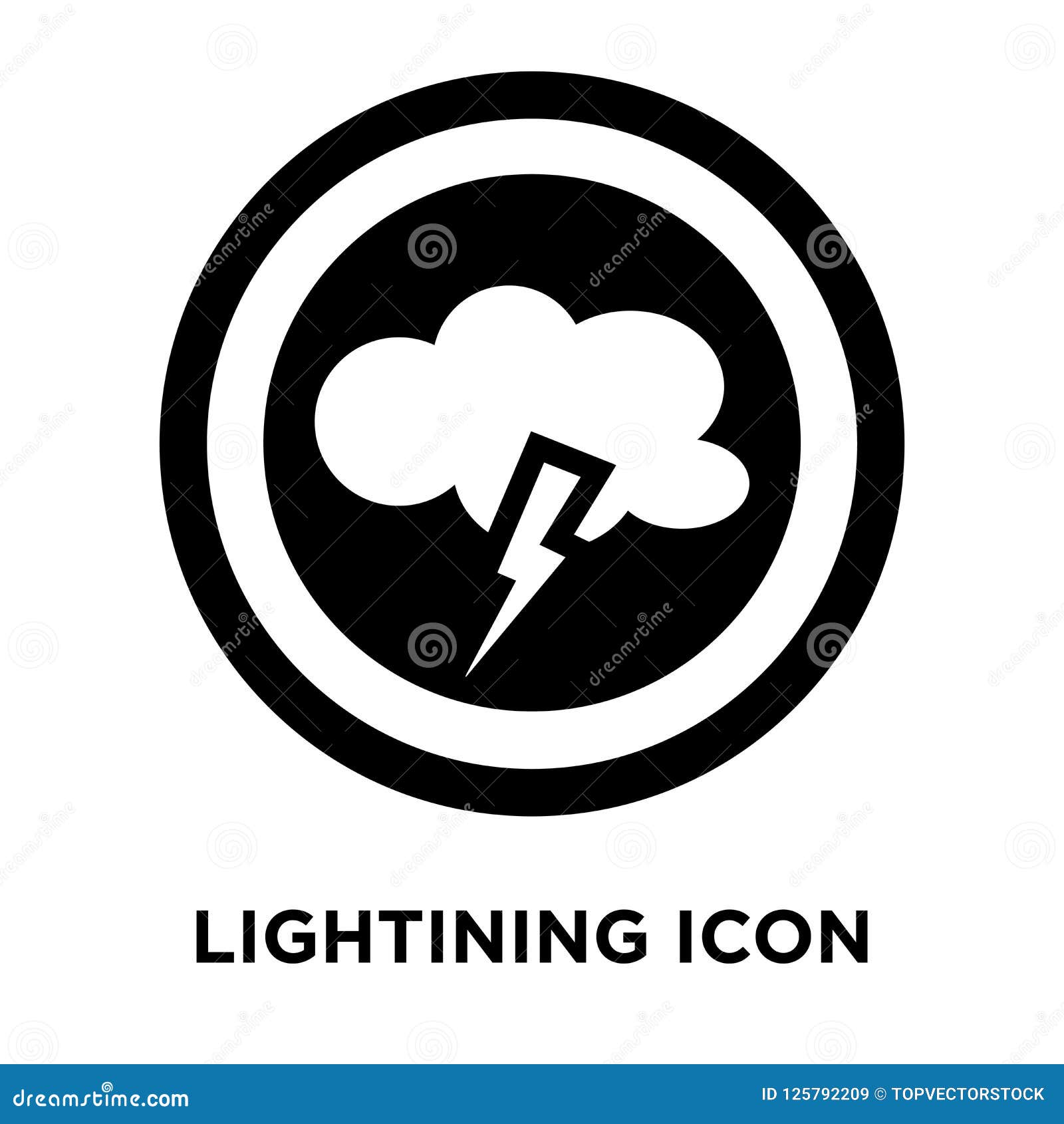 Lightining Icon Vector Isolated On White Background, Logo Concept Of ...