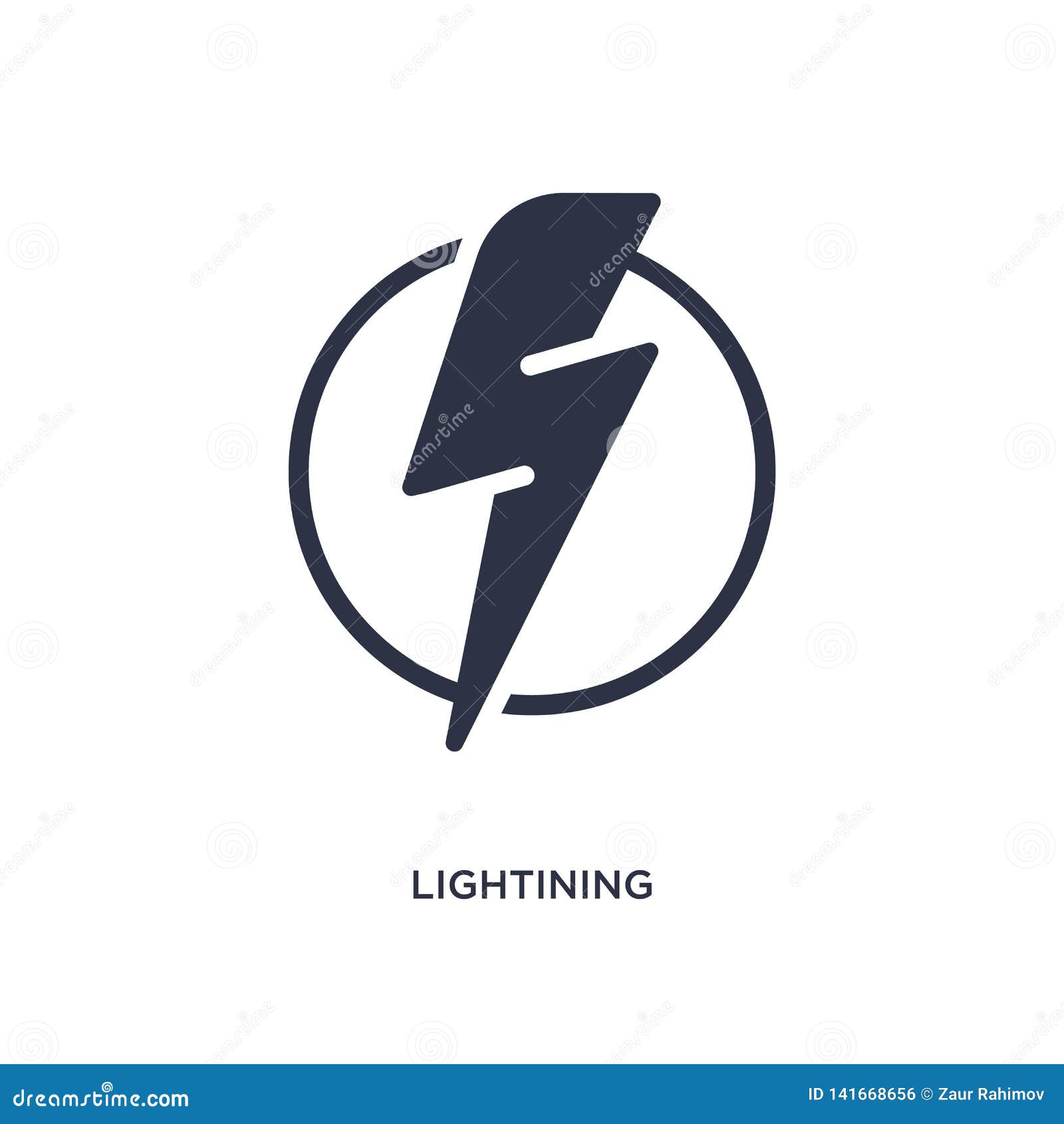Lightining Icon Vector Isolated On White Background, Logo Concept Of ...
