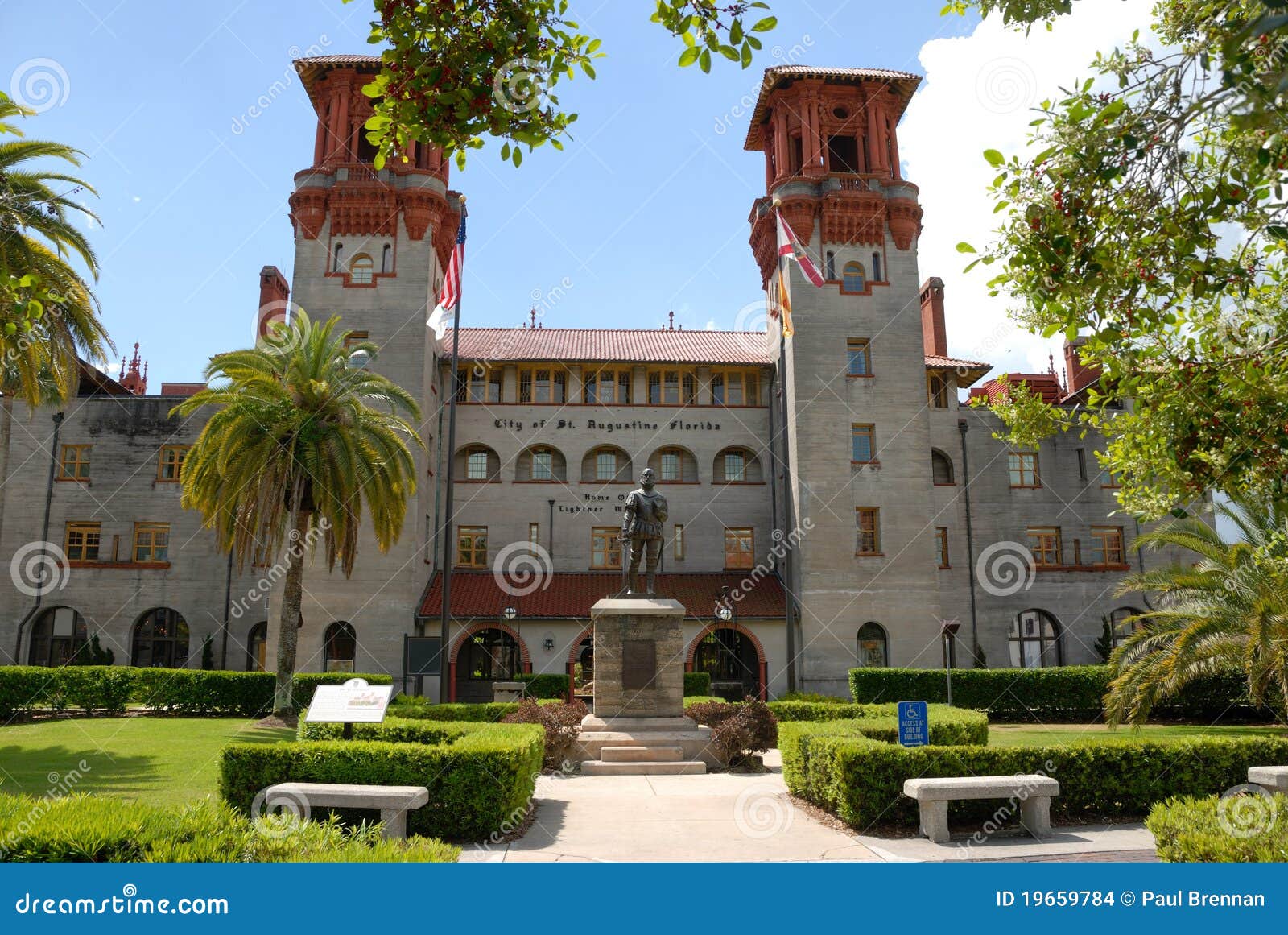 Lightner Museum - Alcazar Hotel Editorial Stock Image - Image of ...