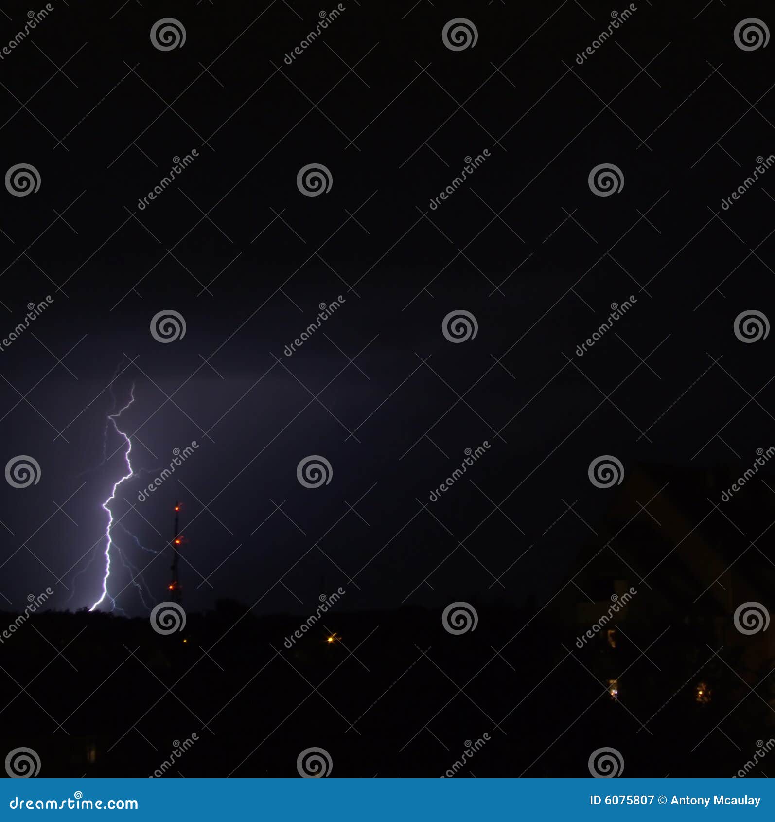 Lightning 02 stock image. Image of bolt, energy, struck - 6075807