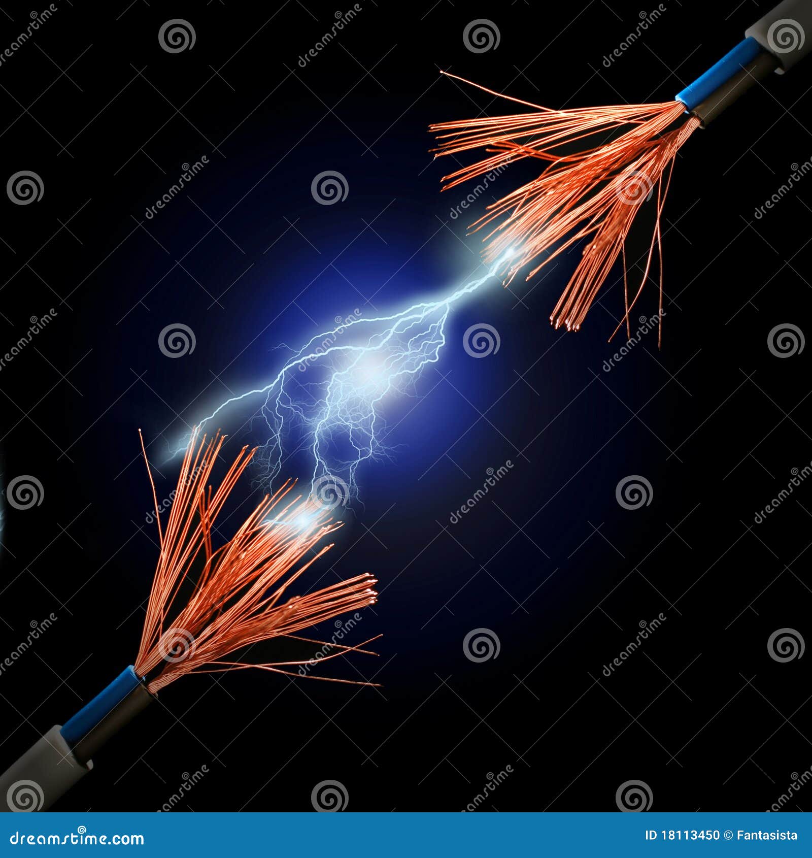 Lightning. stock photo. Image of power, electricity, shock - 18113450