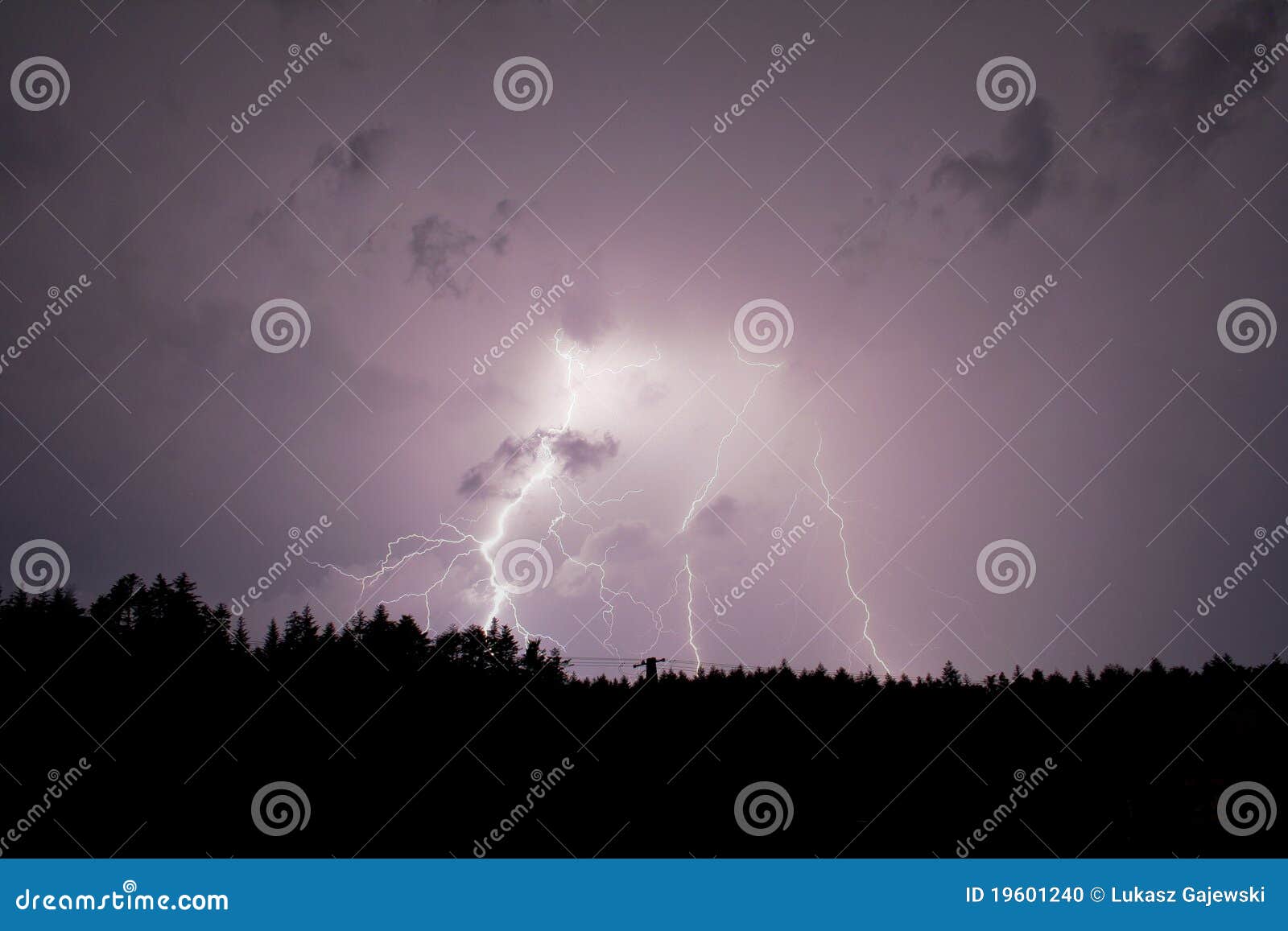Lightning stock photo. Image of rainstorm, night, energy - 19601240