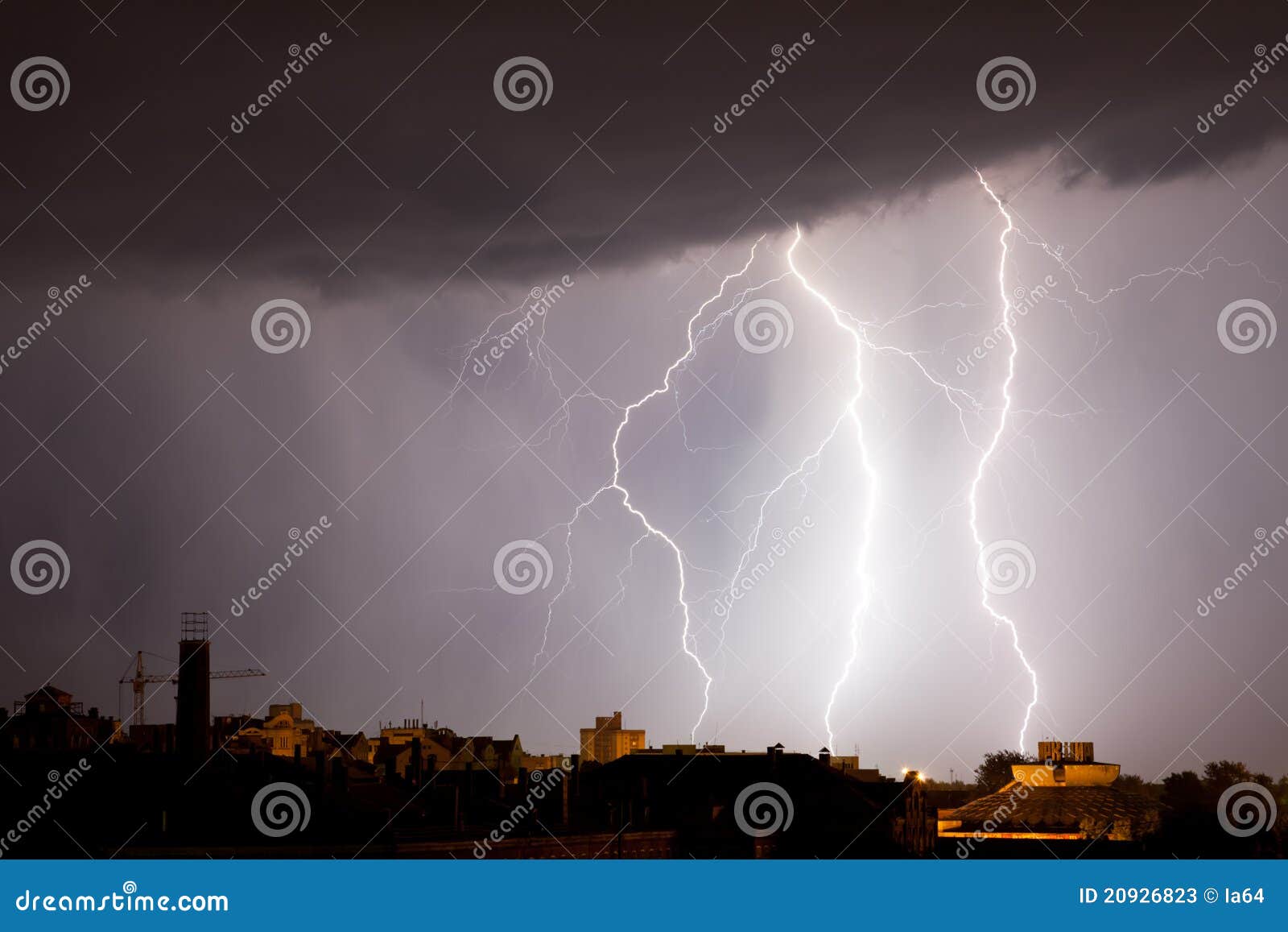 Lightning stock image. Image of dark, city, light, awesome - 20926823