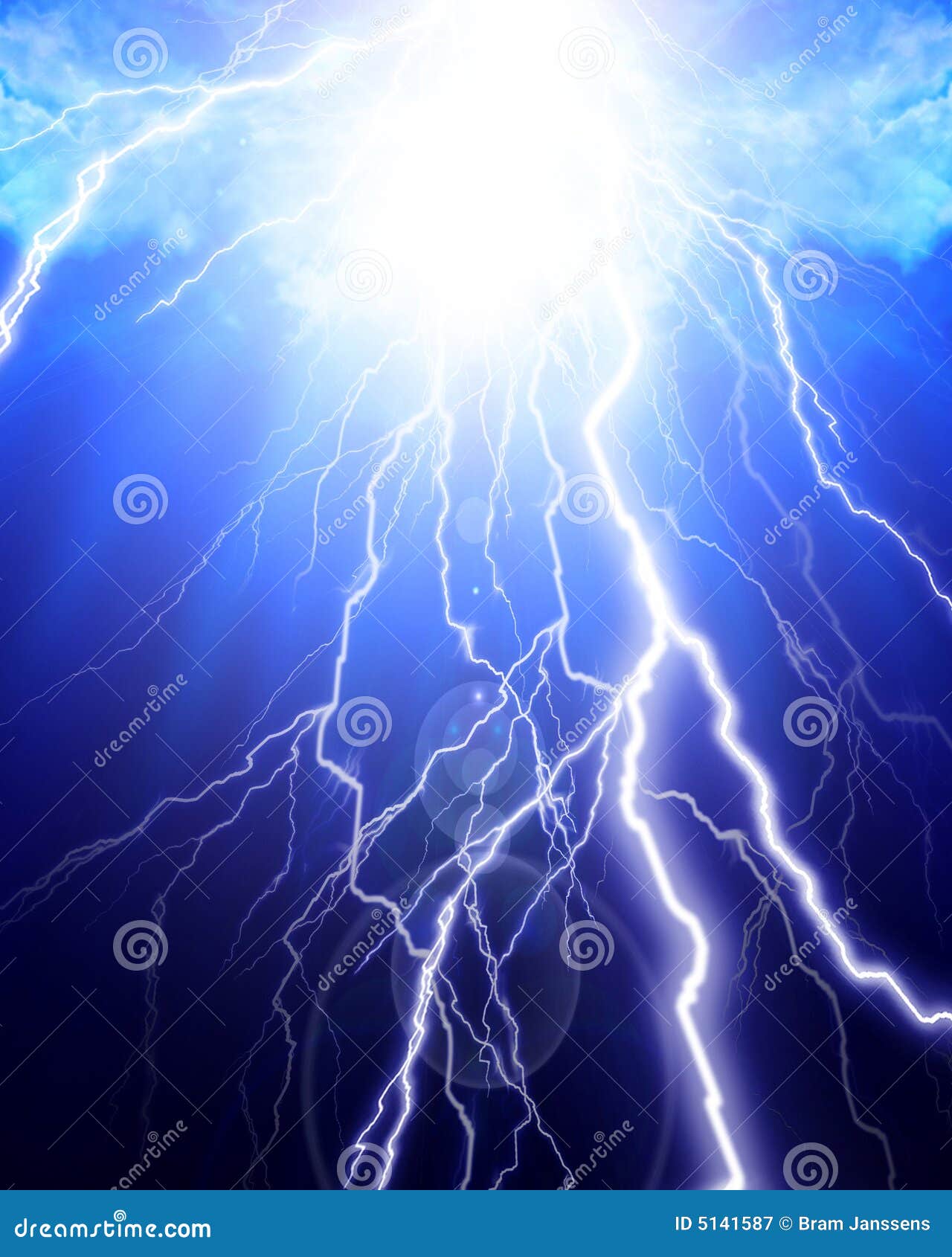 Lightning stock illustration. Illustration of distance - 5141587
