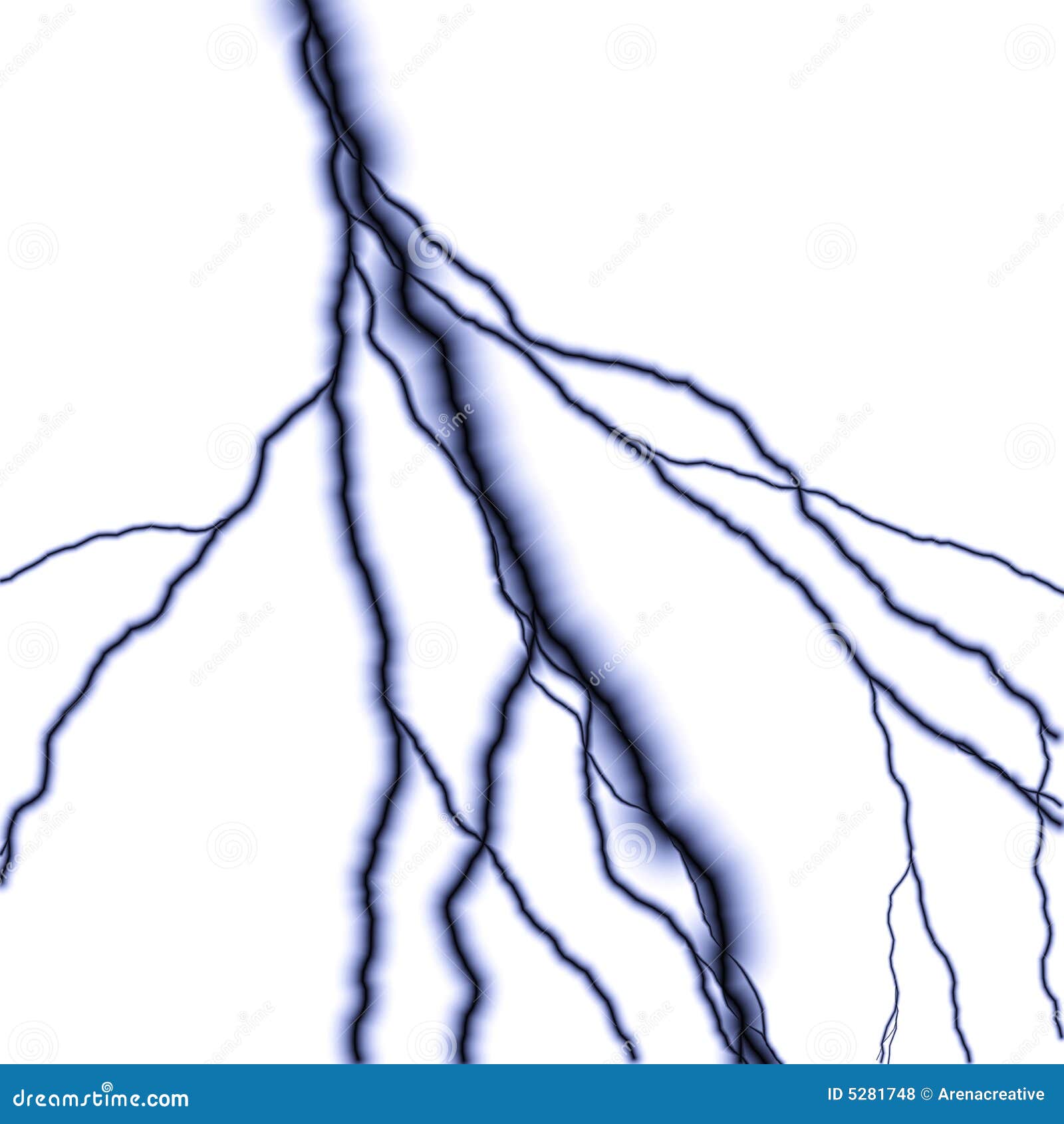 Lightning stock illustration. Illustration of design, blue - 5281748