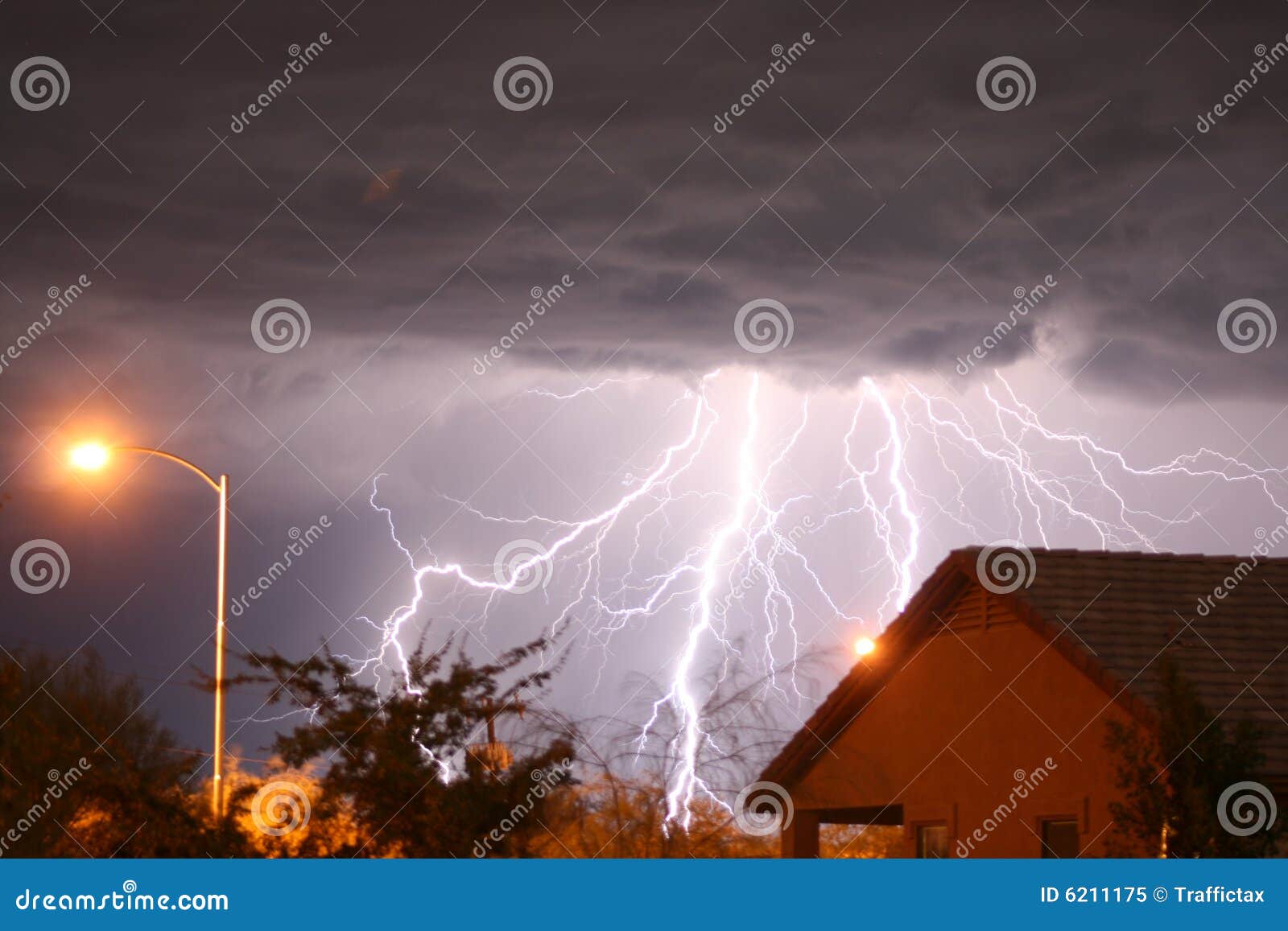 Lightning stock image. Image of desert, storms, rain, bright - 6211175