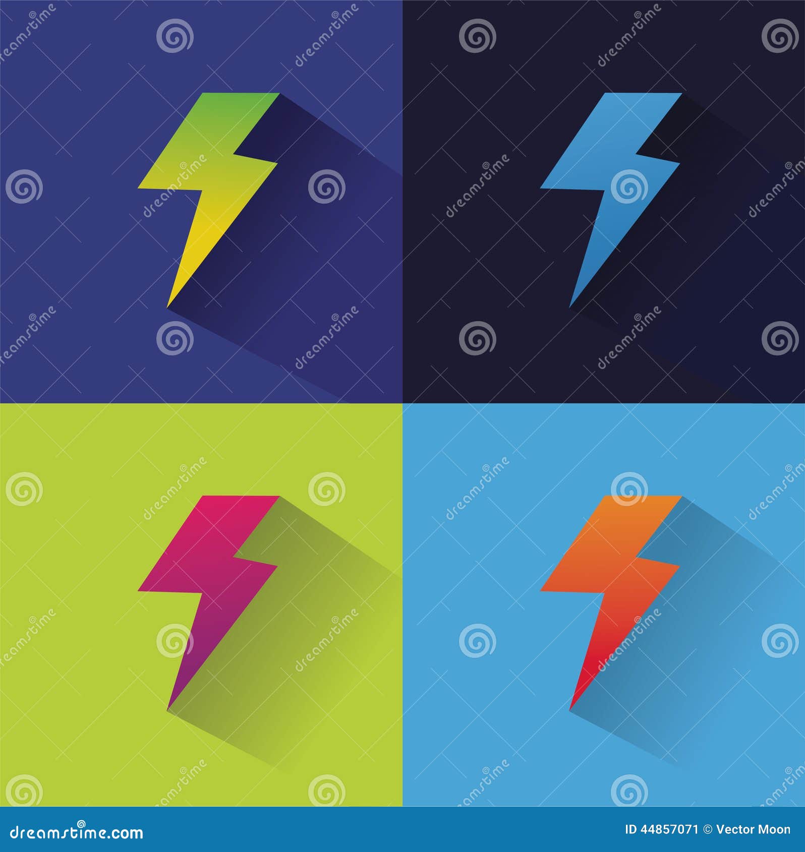 Lightning Abstract Logo Icon for Design Stock Vector - Illustration of ...