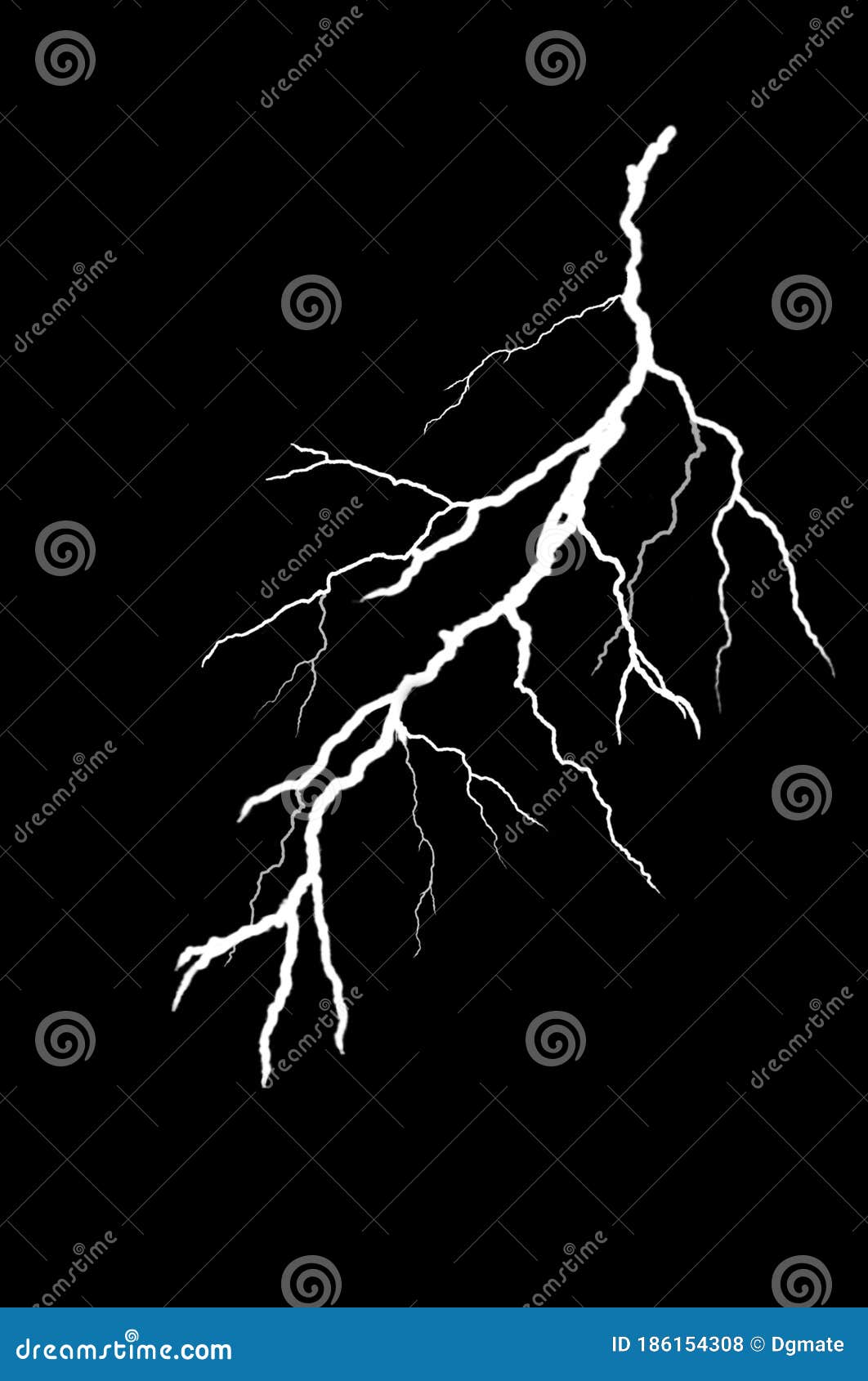 Lightning against dark sky stock illustration. Illustration of dazzling ...