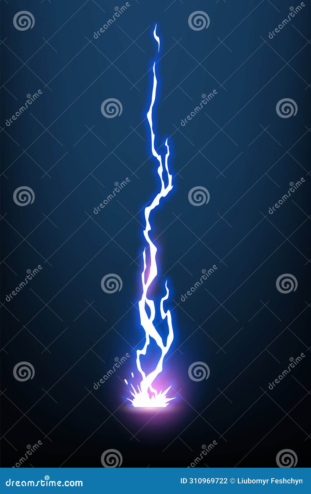 Lightning Animation With Sparks. Electricity Thunderbolt Danger, Light ...